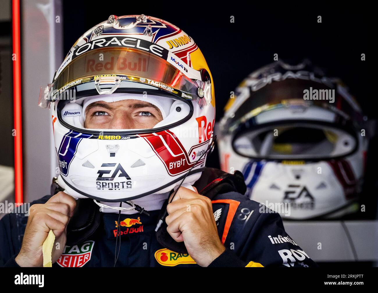 ZANDVOORT - Max Verstappen (Red Bull Racing) during 2nd Free Practice ...