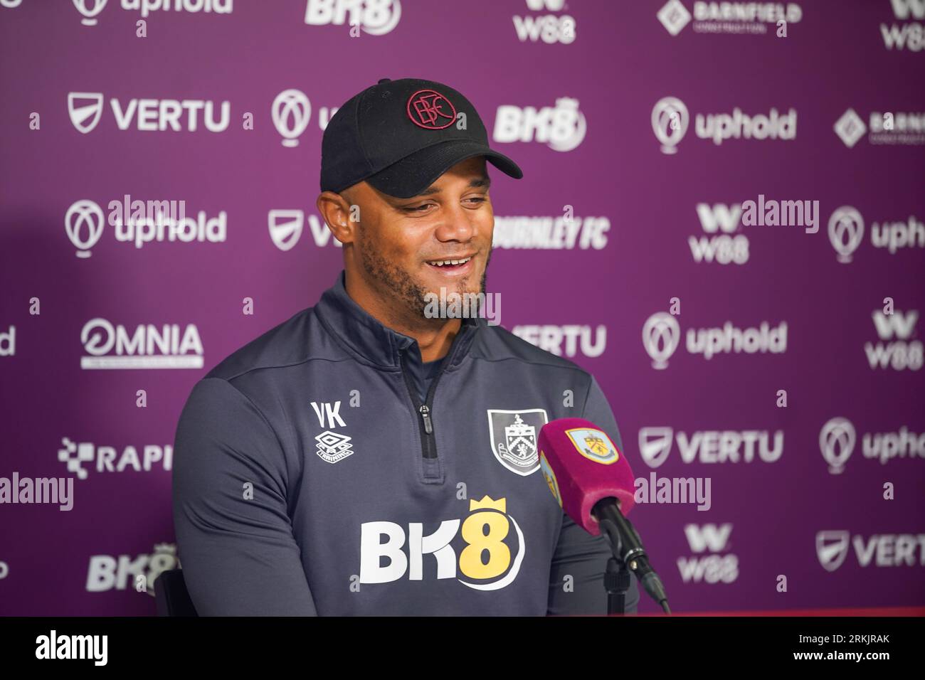 Vincent Kompany Hosts the Burnley FC Press Conference at Burnley ...