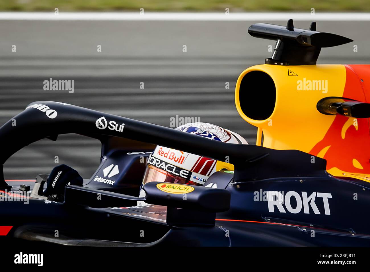 ZANDVOORT - Max Verstappen (Red Bull Racing) during 2nd Free Practice ahead of the F1 Grand Prix ...