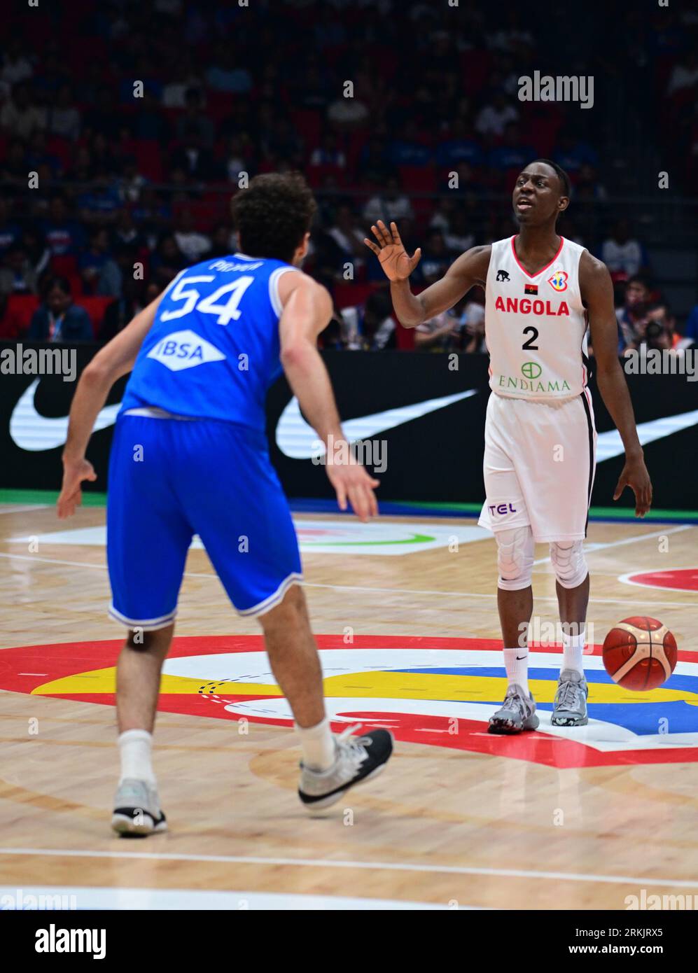 Bulacan, Philippines. 25th Aug, 2023. Alessandro Pajola (L) of the ...