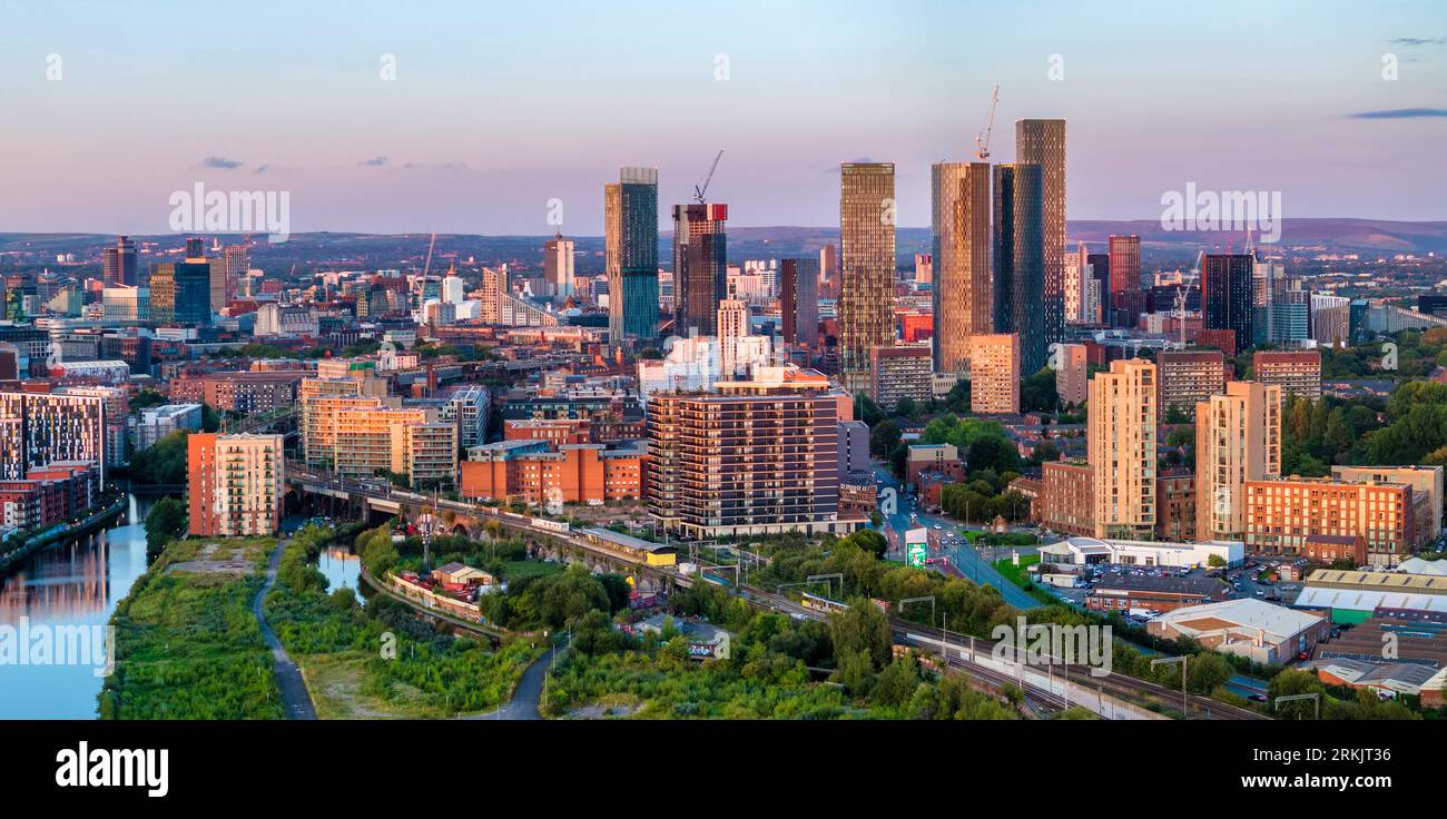 Manchester skyline from trafford hi-res stock photography and images ...
