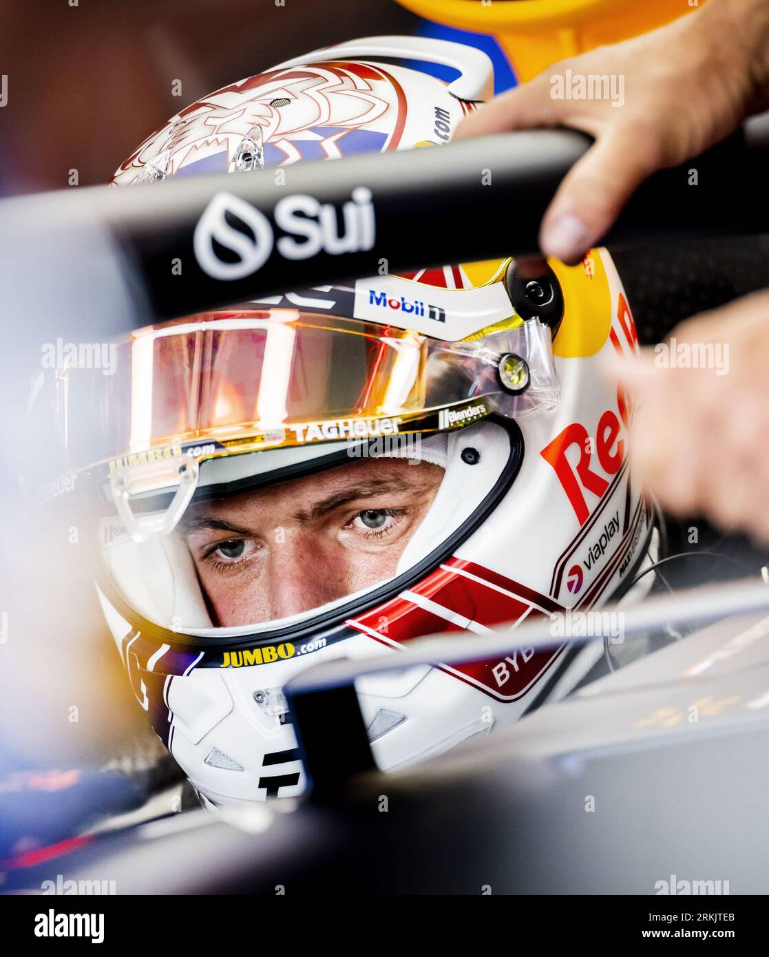 ZANDVOORT - Max Verstappen (Red Bull Racing) during 2nd Free Practice ...