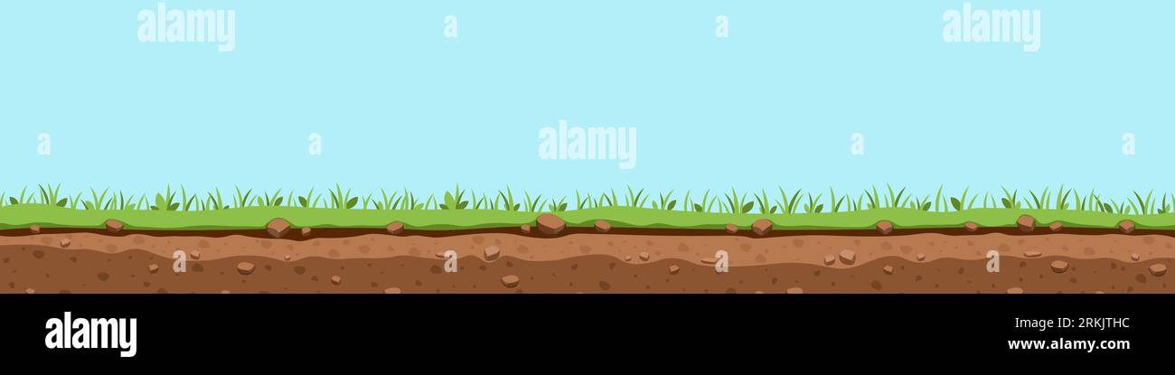 Grass soil game background. Level ground soil Stock Vector Image & Art ...