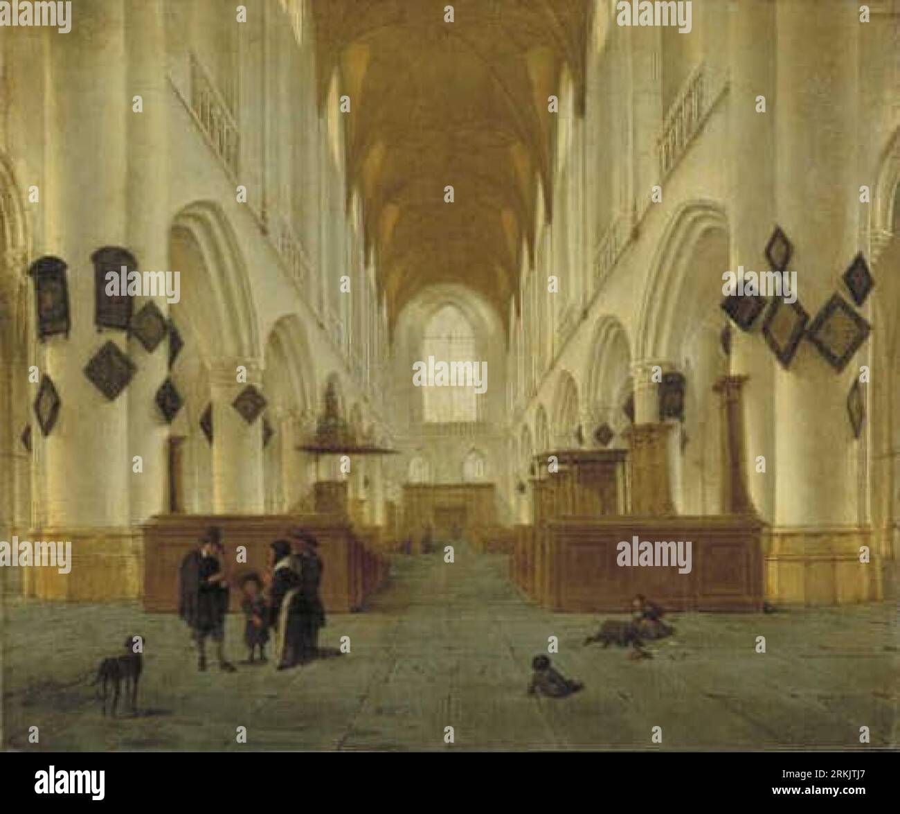 View inside the Saint Bavo Church in Haarlem between 1675 and 1703 by ...