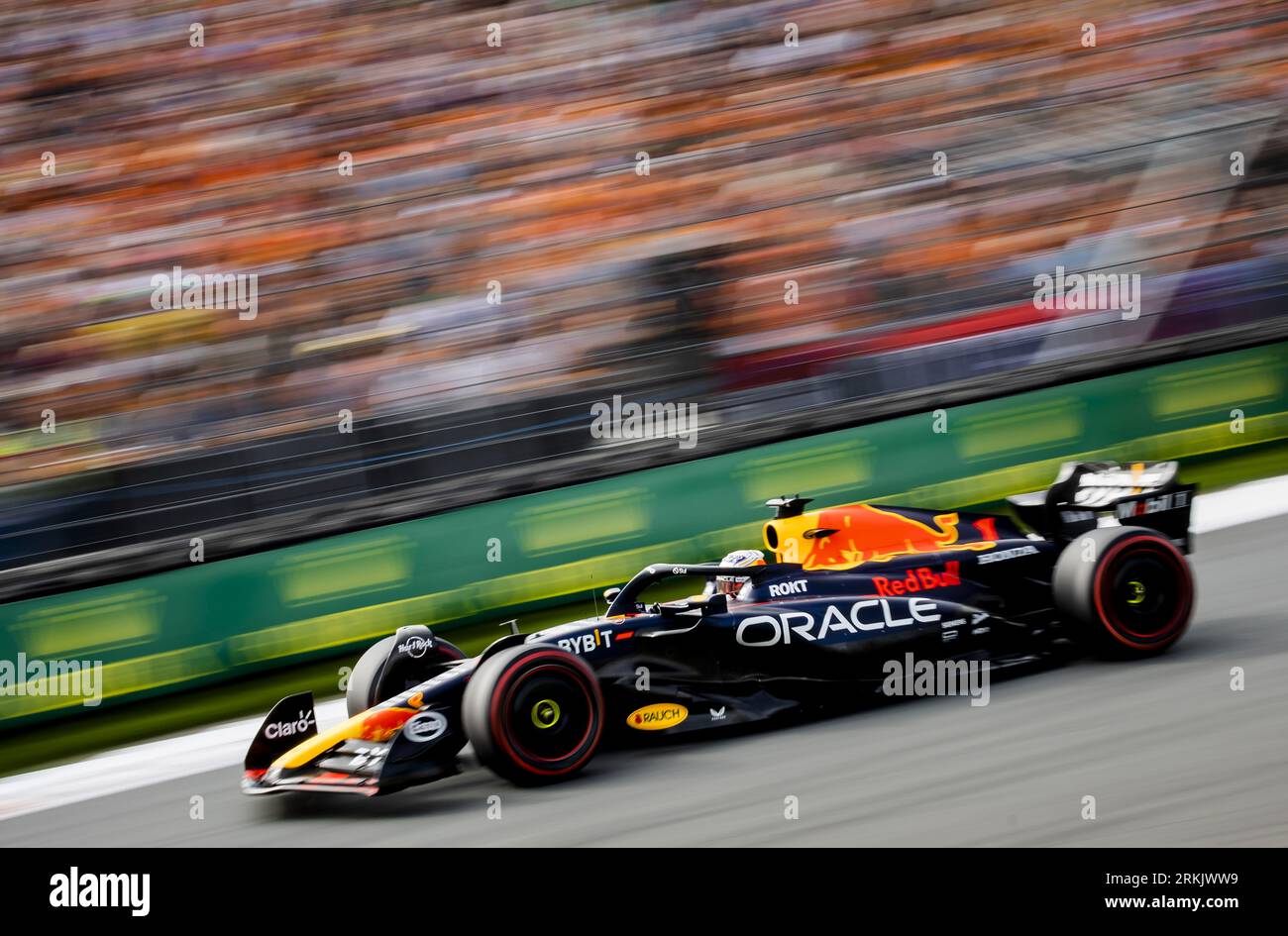 ZANDVOORT - Max Verstappen (Red Bull Racing) during 2nd Free Practice ahead of the F1 Grand Prix ...