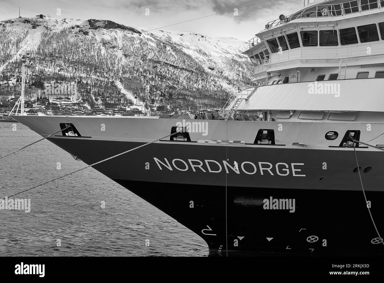 Black and white photo of norwegian car ferries hi-res stock photography and images - Alamy