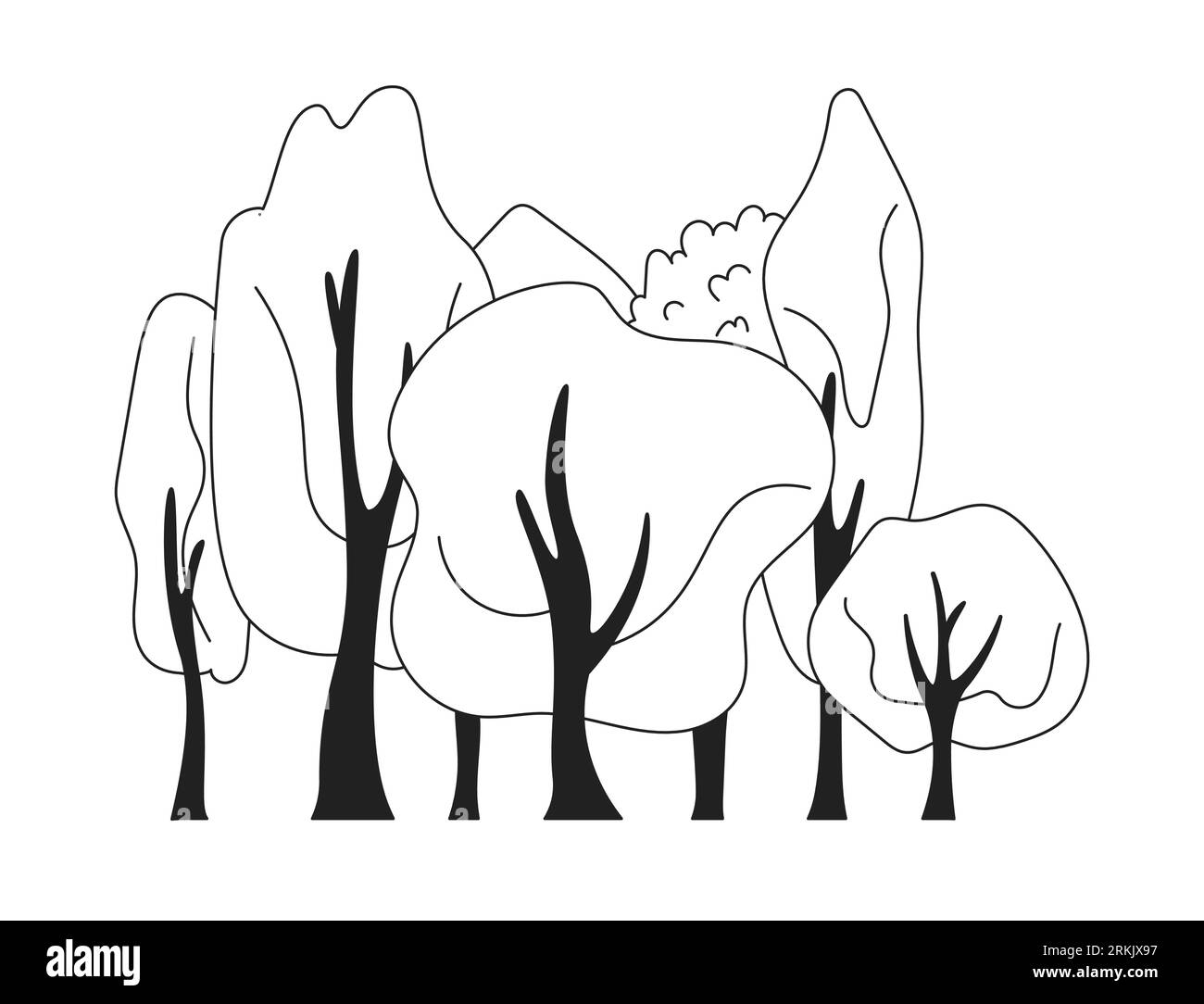 Forest monochrome flat vector object Stock Vector Image & Art - Alamy Forest monochrome flat vector object Stock Vector Image & Art - Alamy