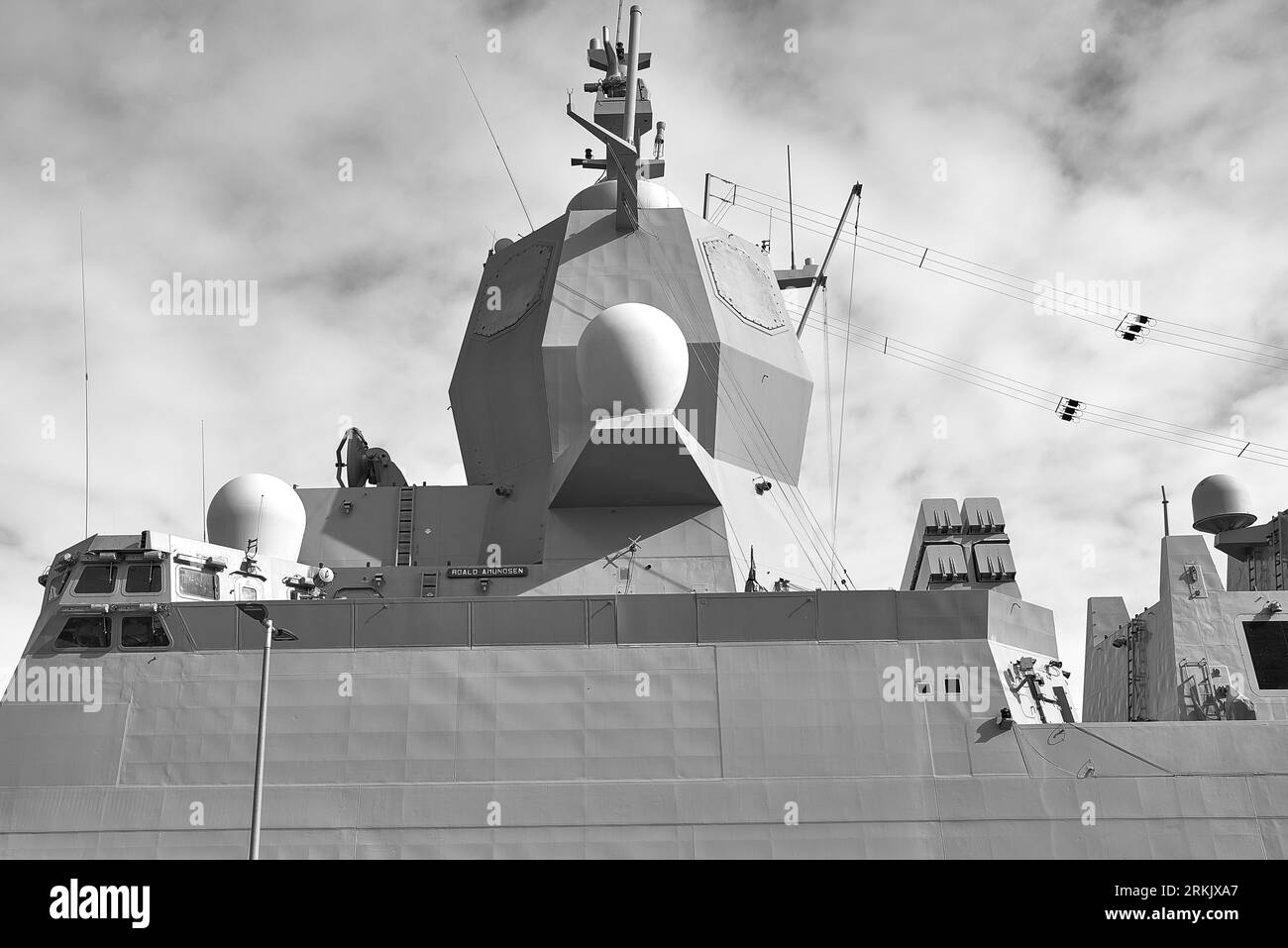 Black And White Photo Of The Bridge Of The Royal Norwegian Navy ...