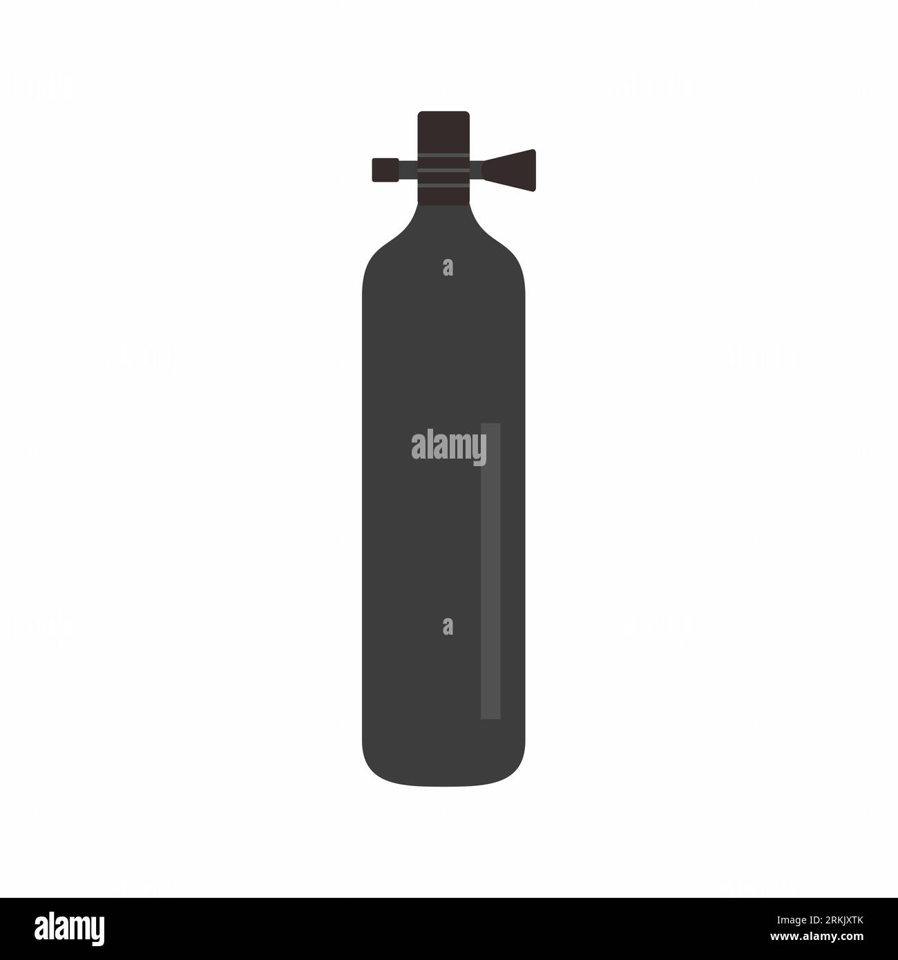 Diving Tank in flat element style isolated on white background Stock ...