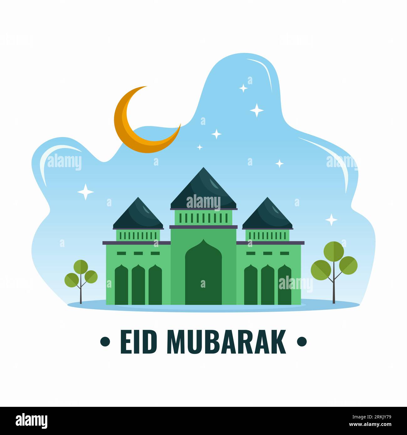 Half moon festival Stock Vector Images - Alamy