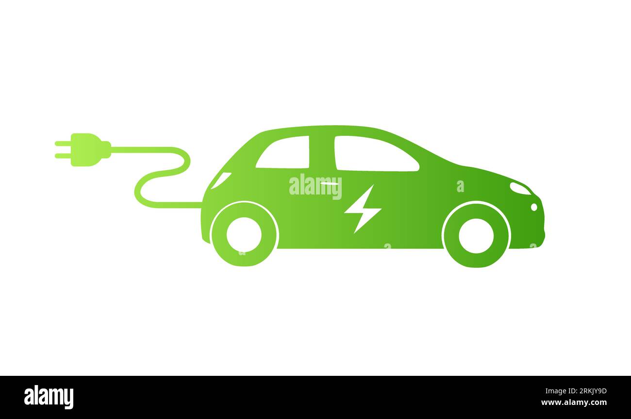 Electric car with plug icon symbol Stock Vector Image & Art - Alamy