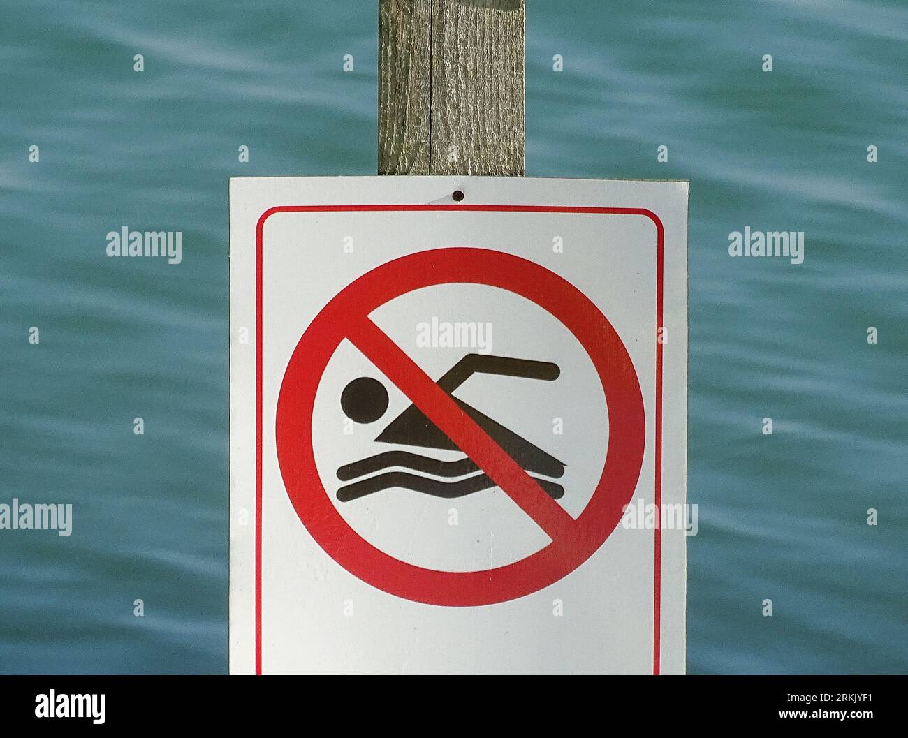 Bathing prohibited sign in hi-res stock photography and images - Alamy