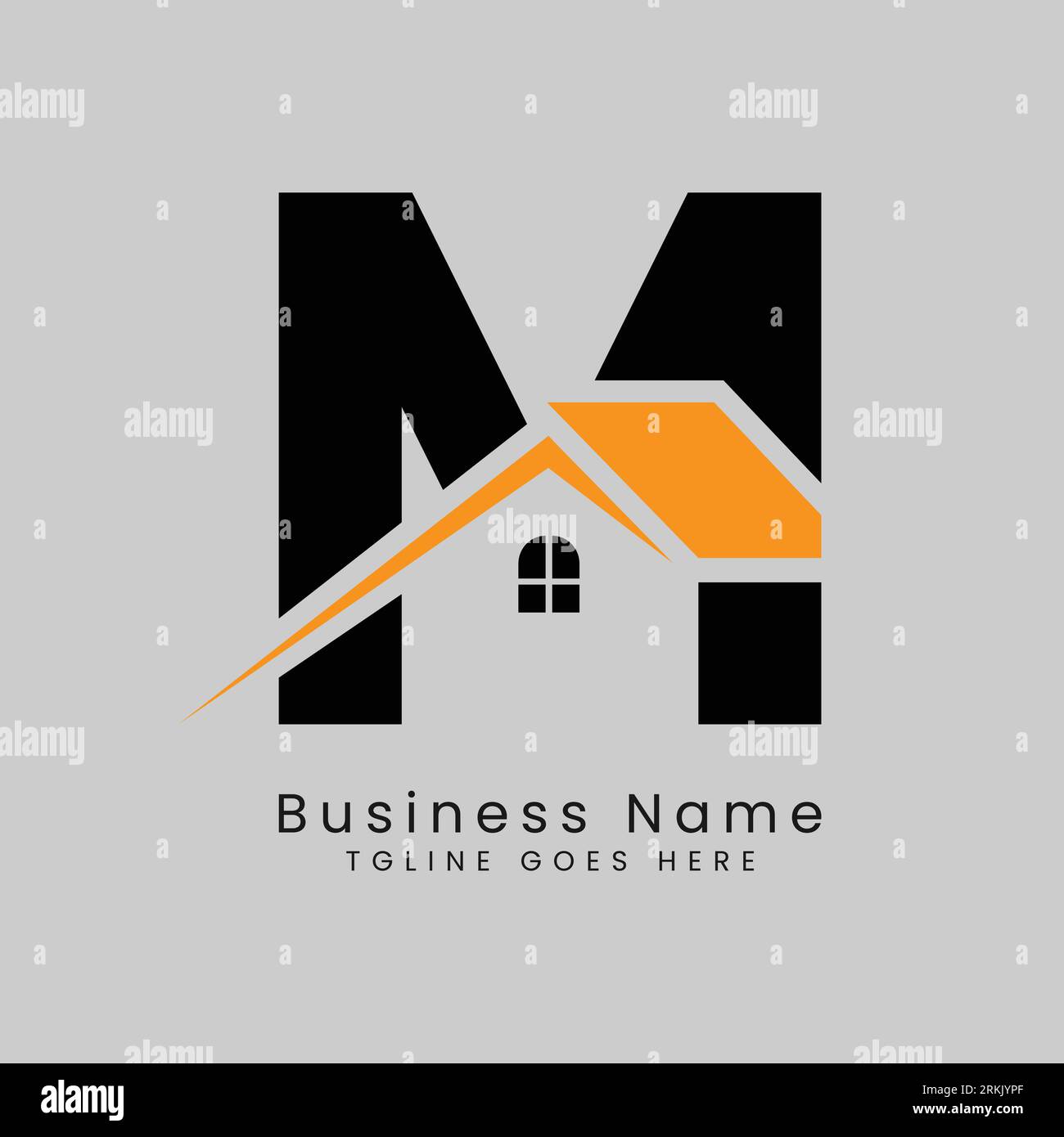M Letter Real Estate Logo, Vector illustration Template Concept Design ...