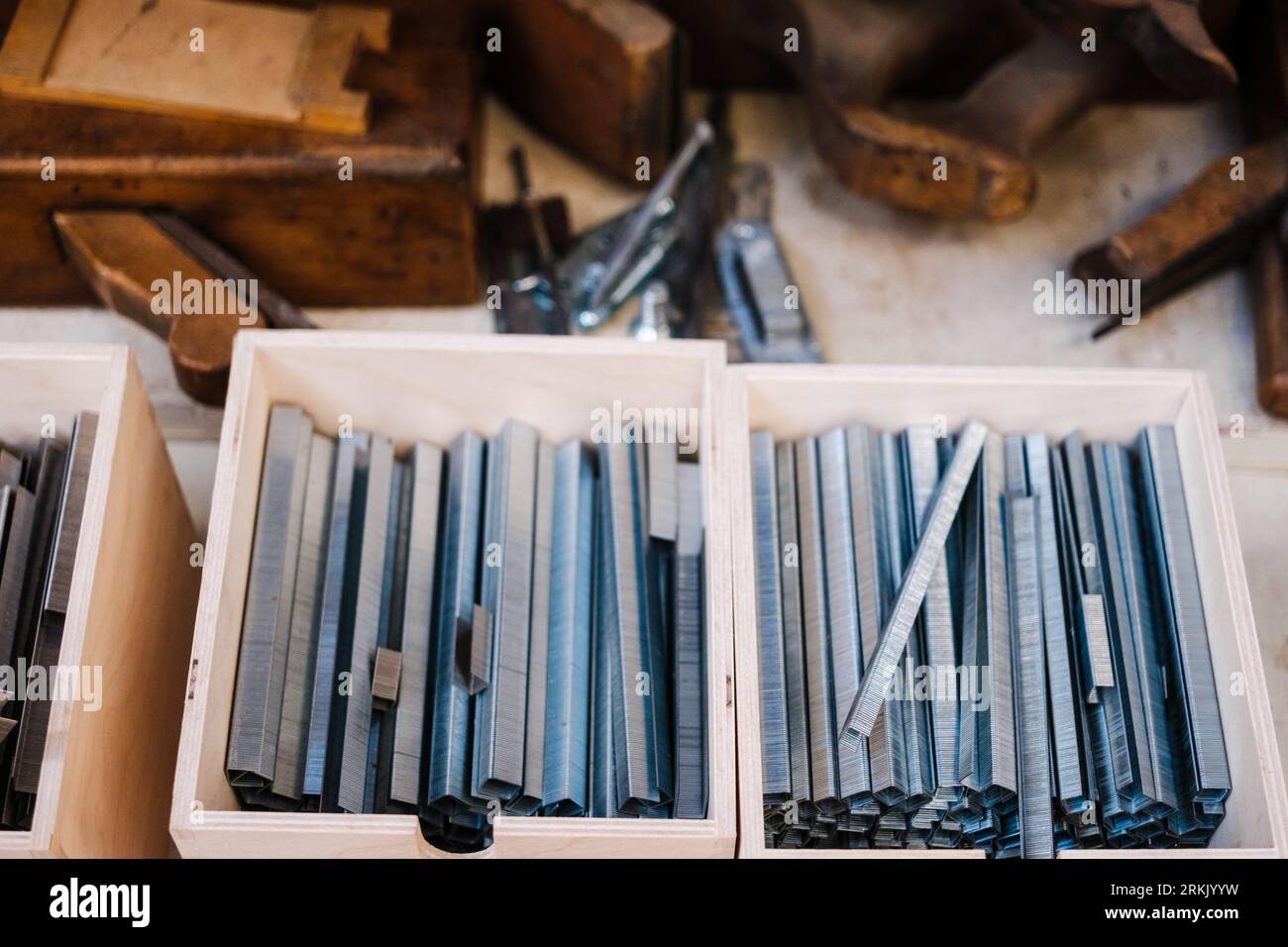 Staples in box hi-res stock photography and images - Alamy