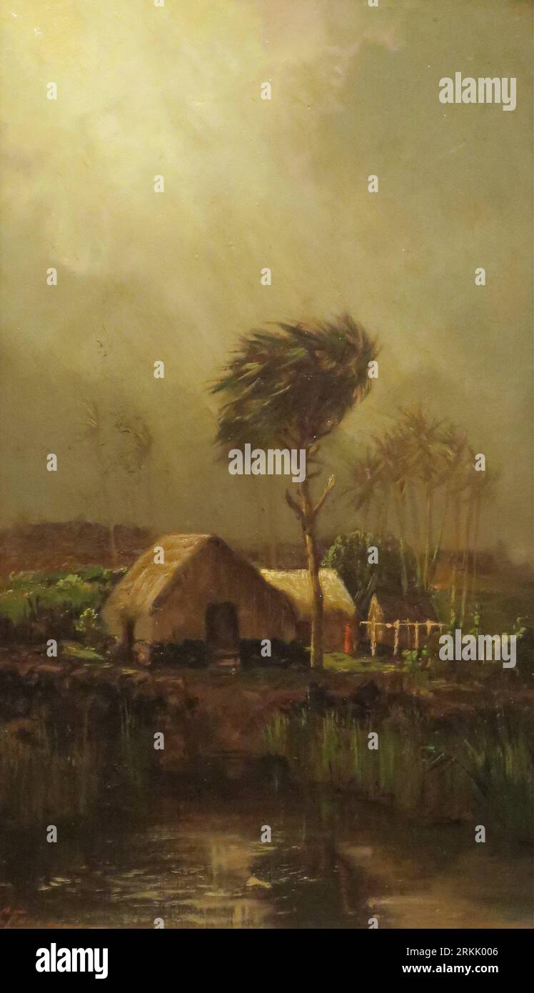 Grass Shack on a Shore, Vicinity of Hilo circa 1890s by Charles ...