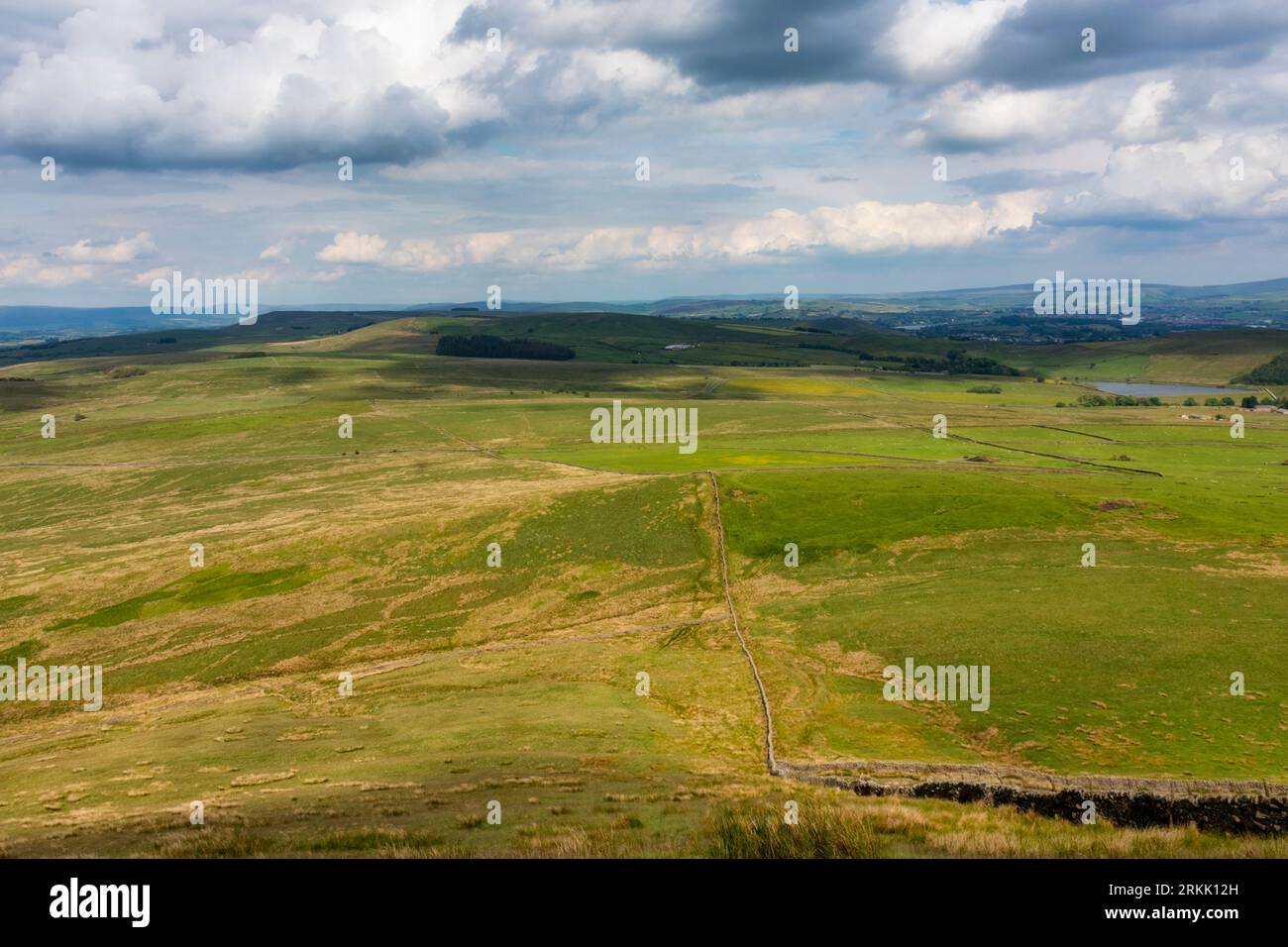Pendle Hill, Lancashire - View from the top Stock Photo - Alamy