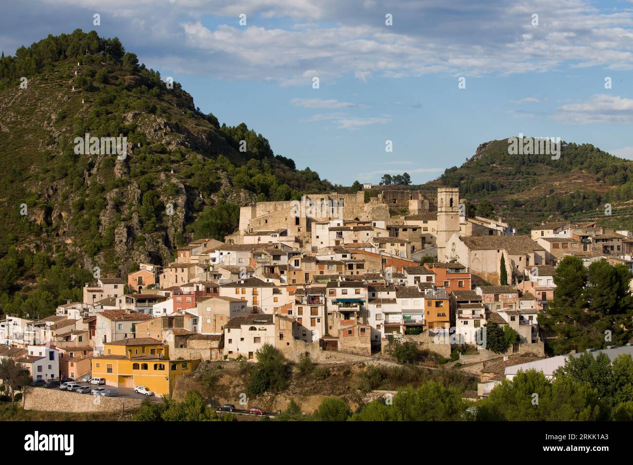 Landscape of the town of Planes de la Barona, Valencian Community ...