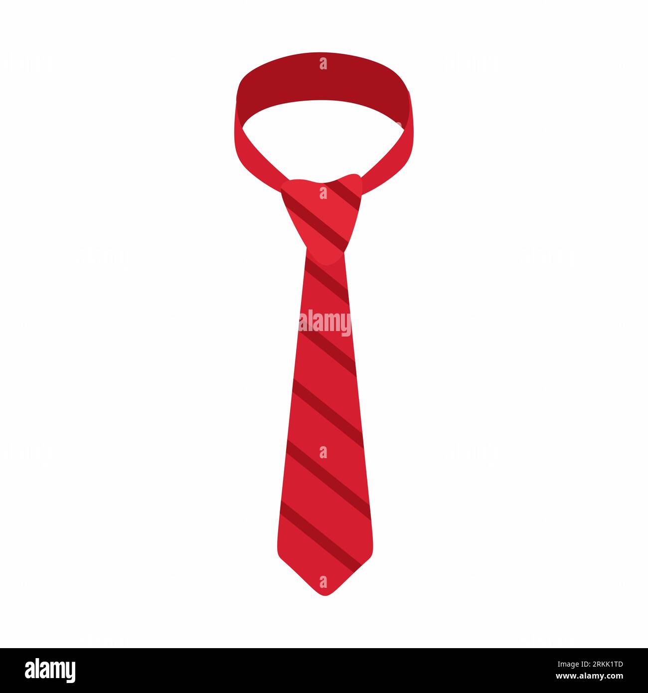 Red tie icon. Elegant formal suit element. Male fashion design element isolated in white ...