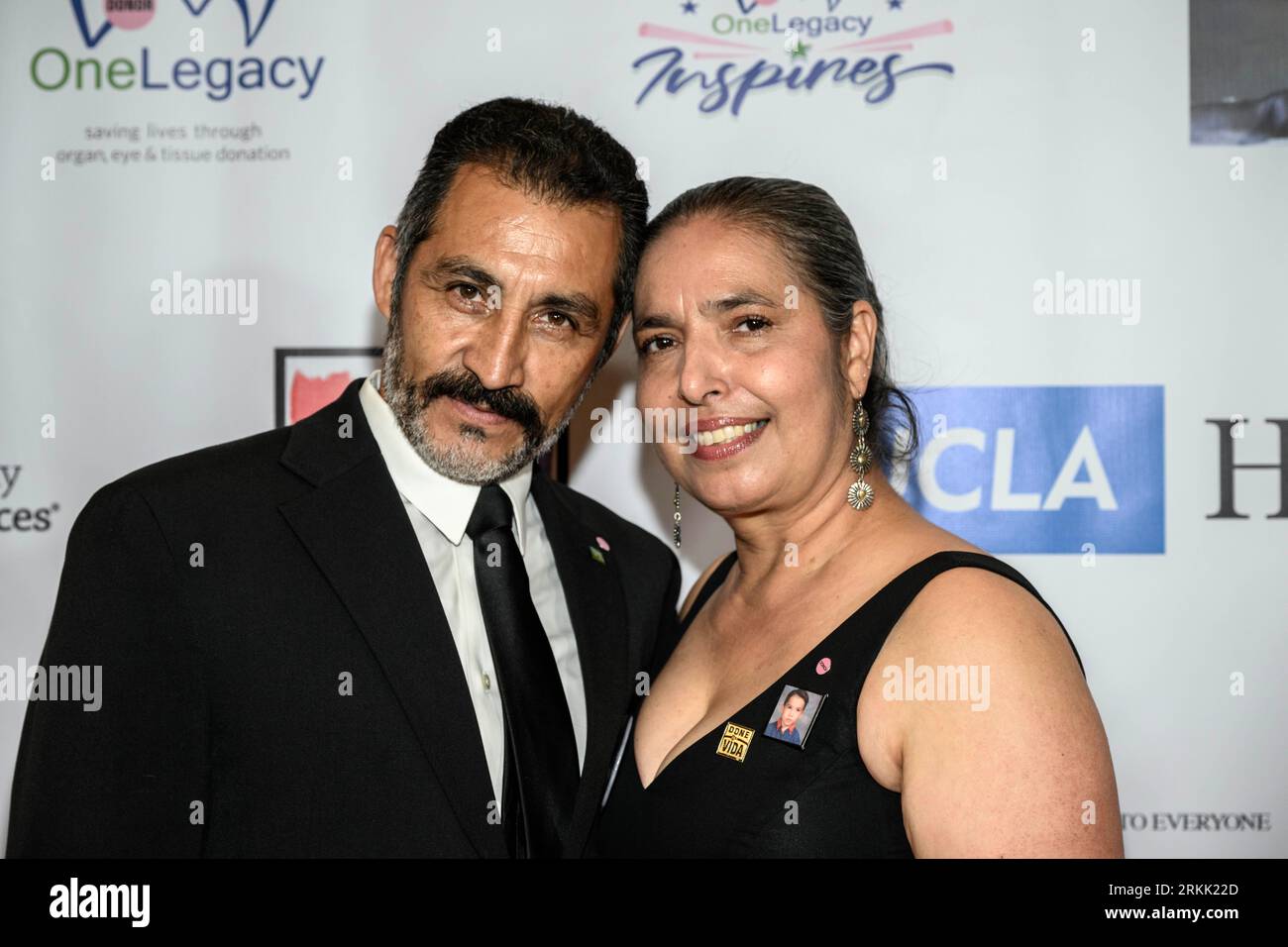 Los Angeles, USA. 24th Aug, 2023. Donor Family Arnold and Eva Perez attend OneLegacy Annual Ava ...