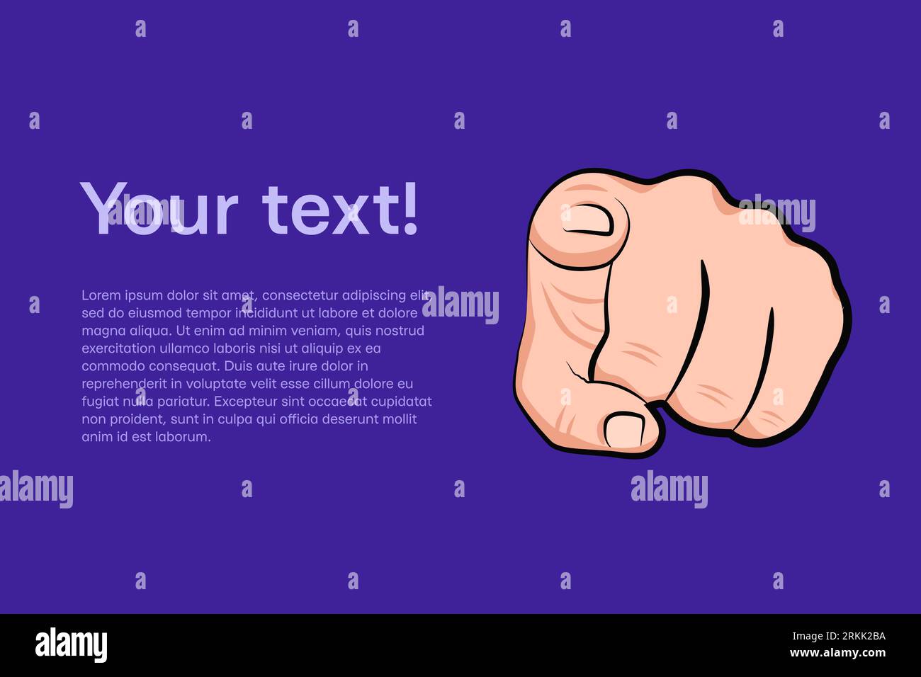 Finger point you vector poster. We want you Stock Vector Image & Art ...