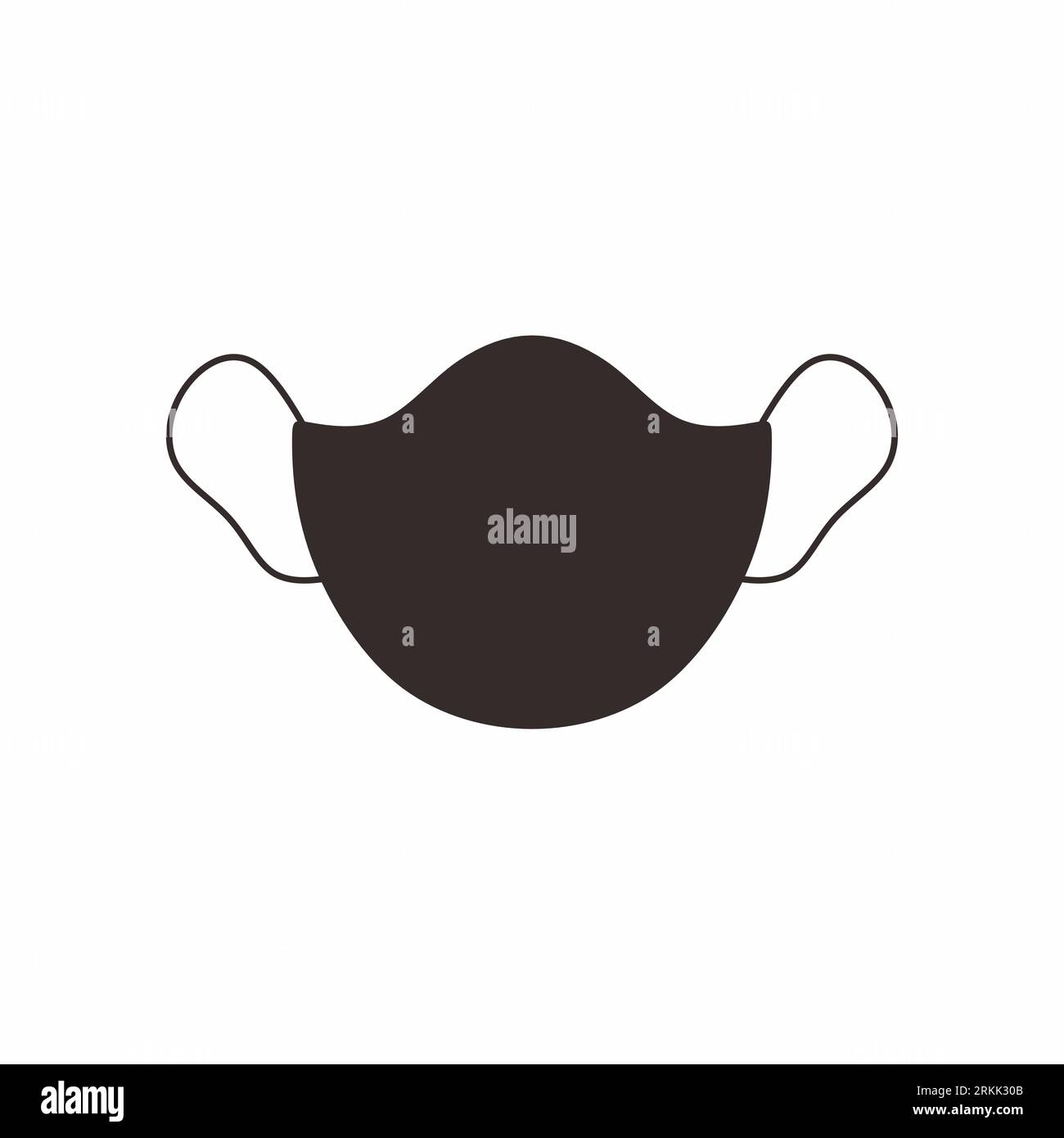 Safety mask for engineer in flat element style isolated on white ...