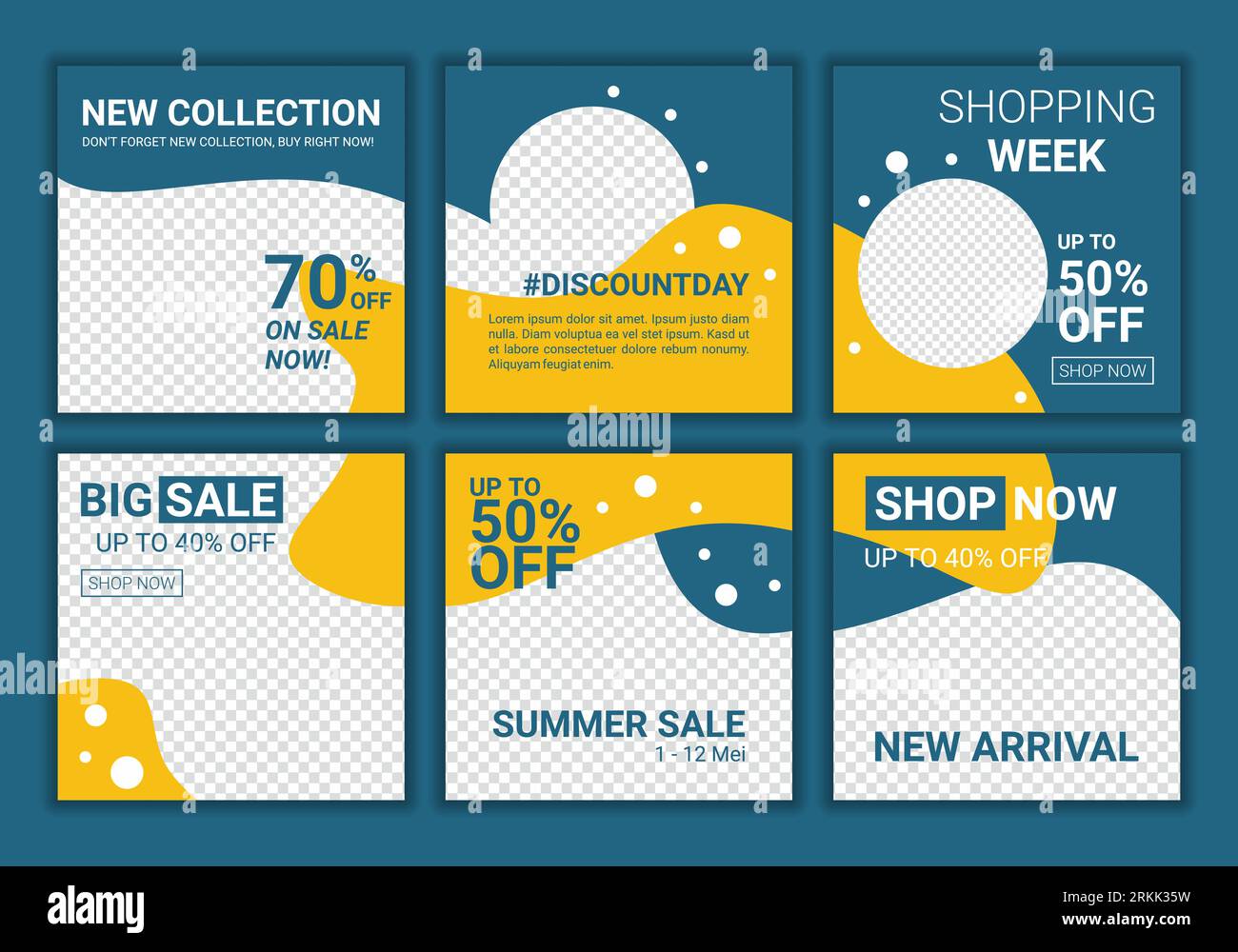 Creative cover design vector for social media posts with photo college ...