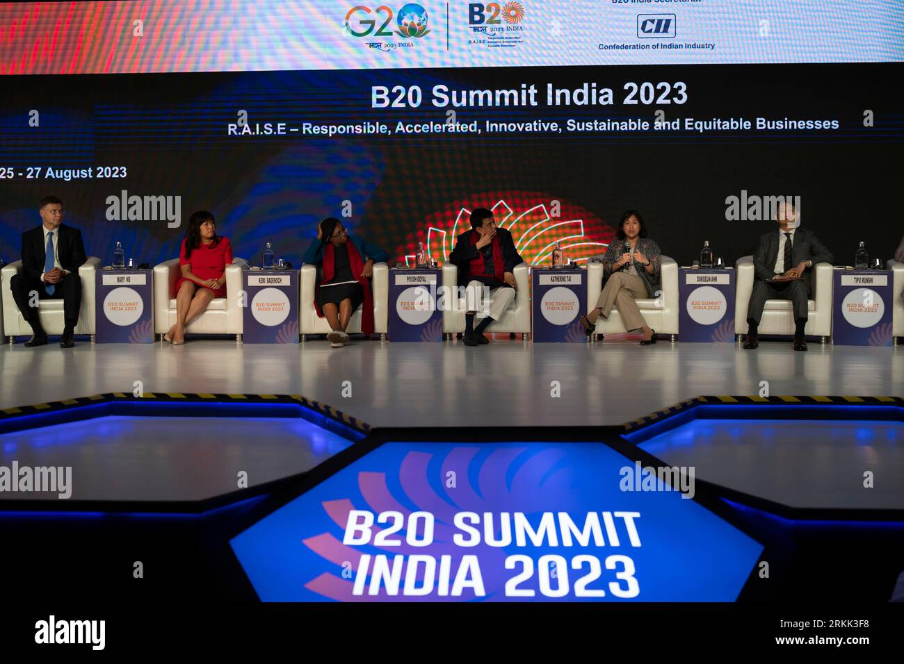 Katherine Tai, United States Trade Representative (USTR), second right ...