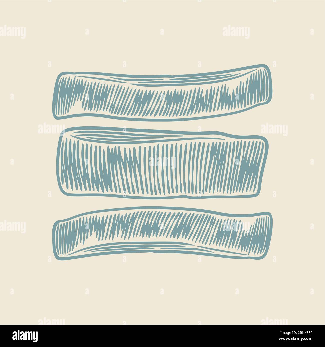 Hand drawn of salmon meat. Sketch of salmon meat isolated on white ...