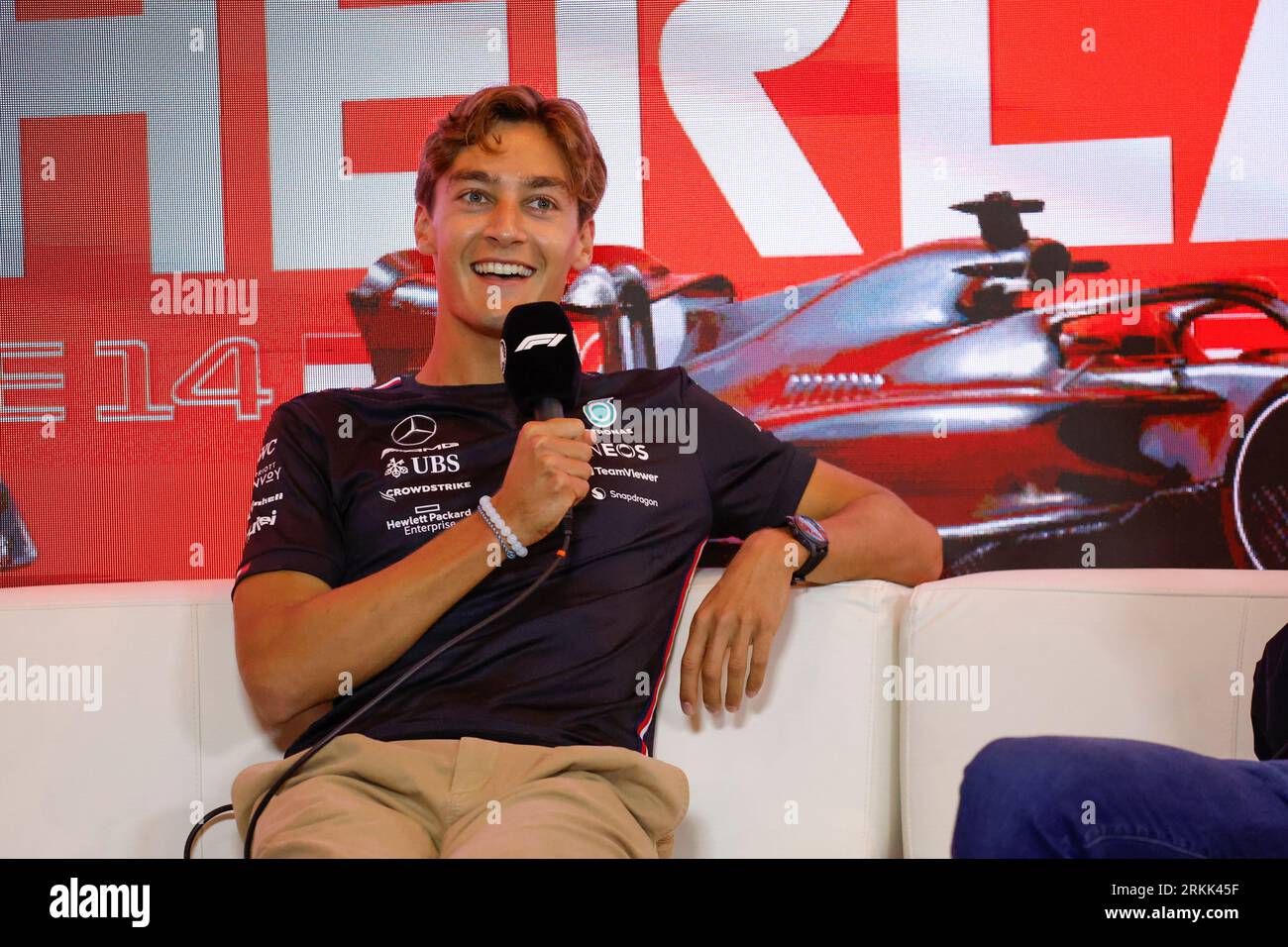 ZANDVOORT, NETHERLANDS - AUGUST 24: George Russell of Mercedes-AMG ...