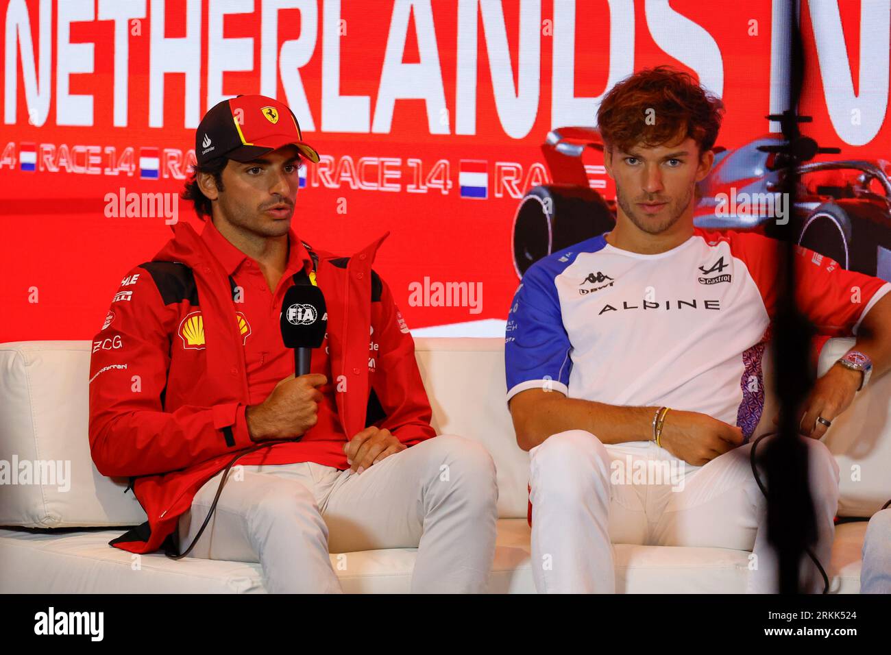 ZANDVOORT, NETHERLANDS - AUGUST 24: Carlos Sainz of Scuderia Ferrari ...