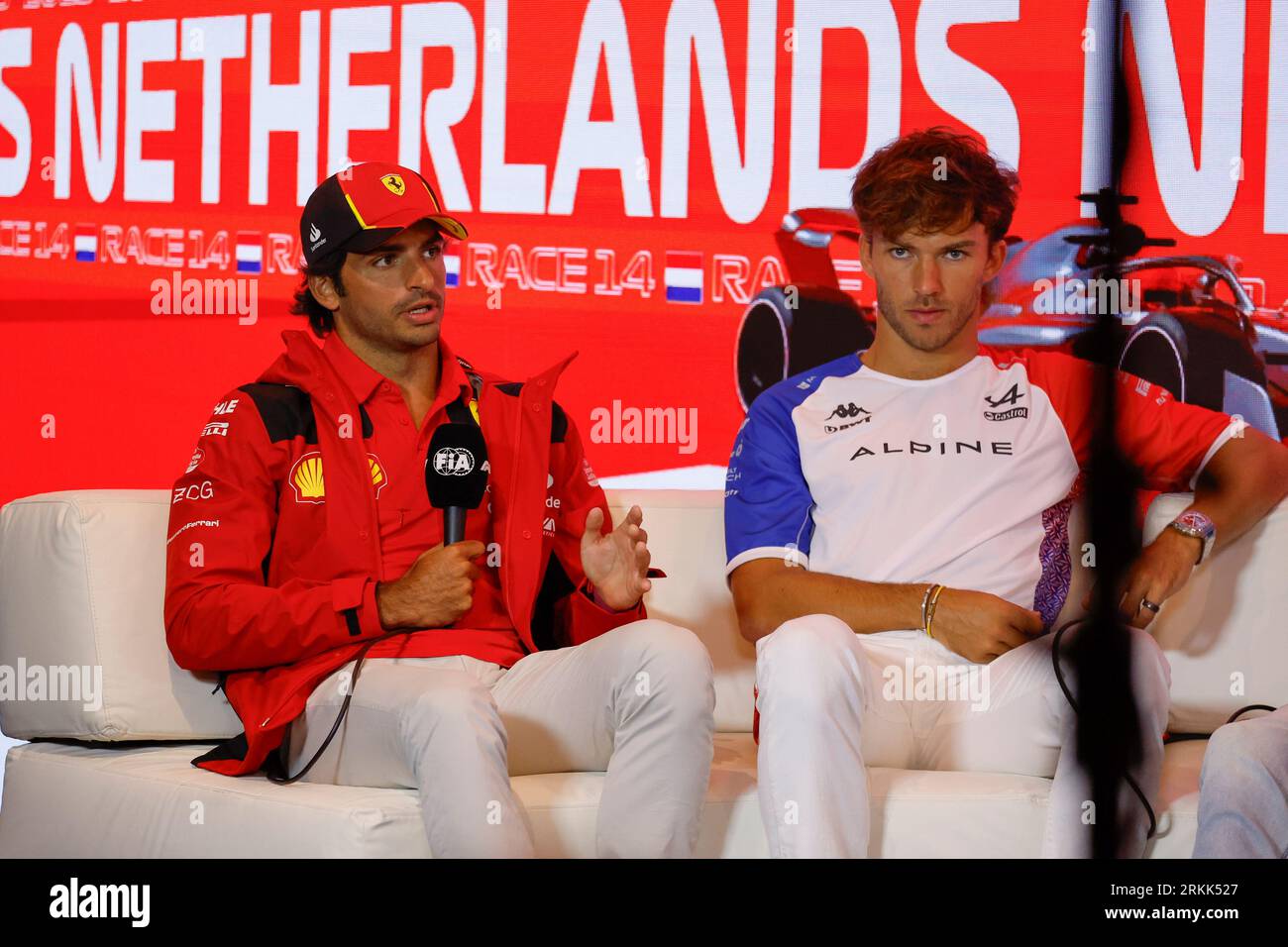 ZANDVOORT, NETHERLANDS - AUGUST 24: Carlos Sainz of Scuderia Ferrari ...