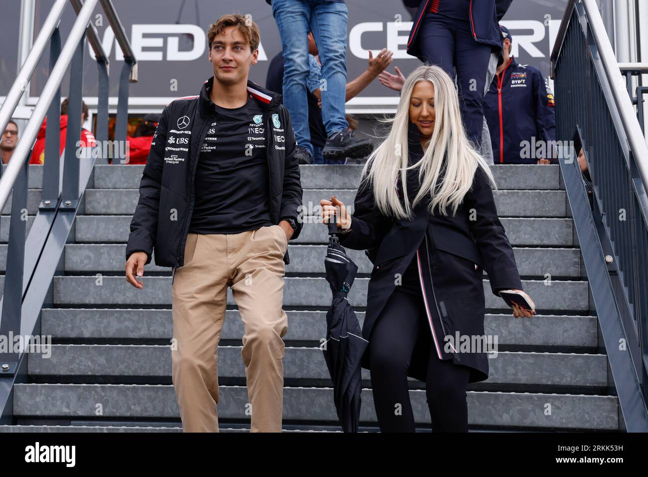 ZANDVOORT, NETHERLANDS - AUGUST 24: George Russell of Mercedes-AMG ...