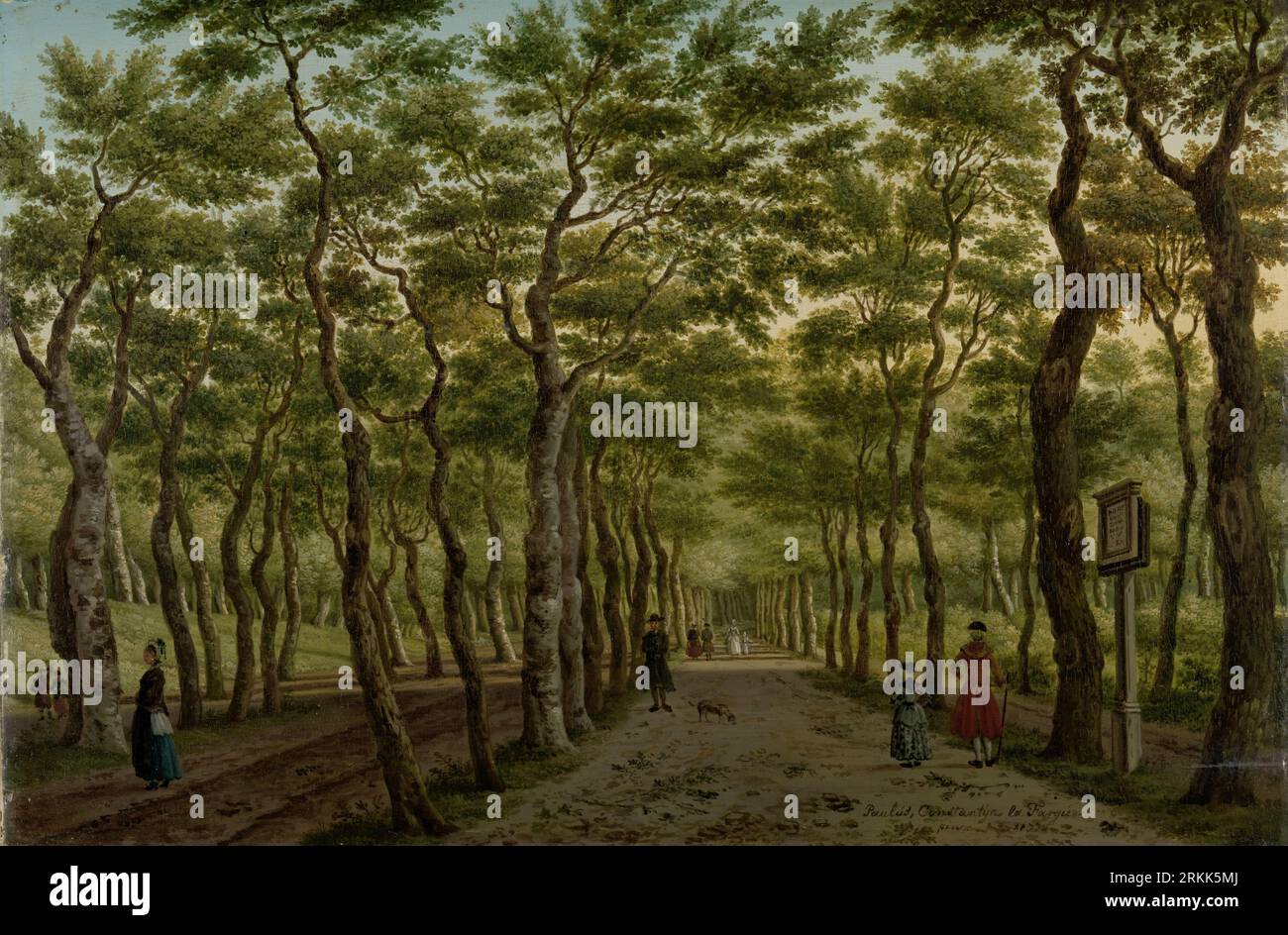 The Herepad in the Haagse Bos 1778 by Paulus Constantijn la Fargue ...