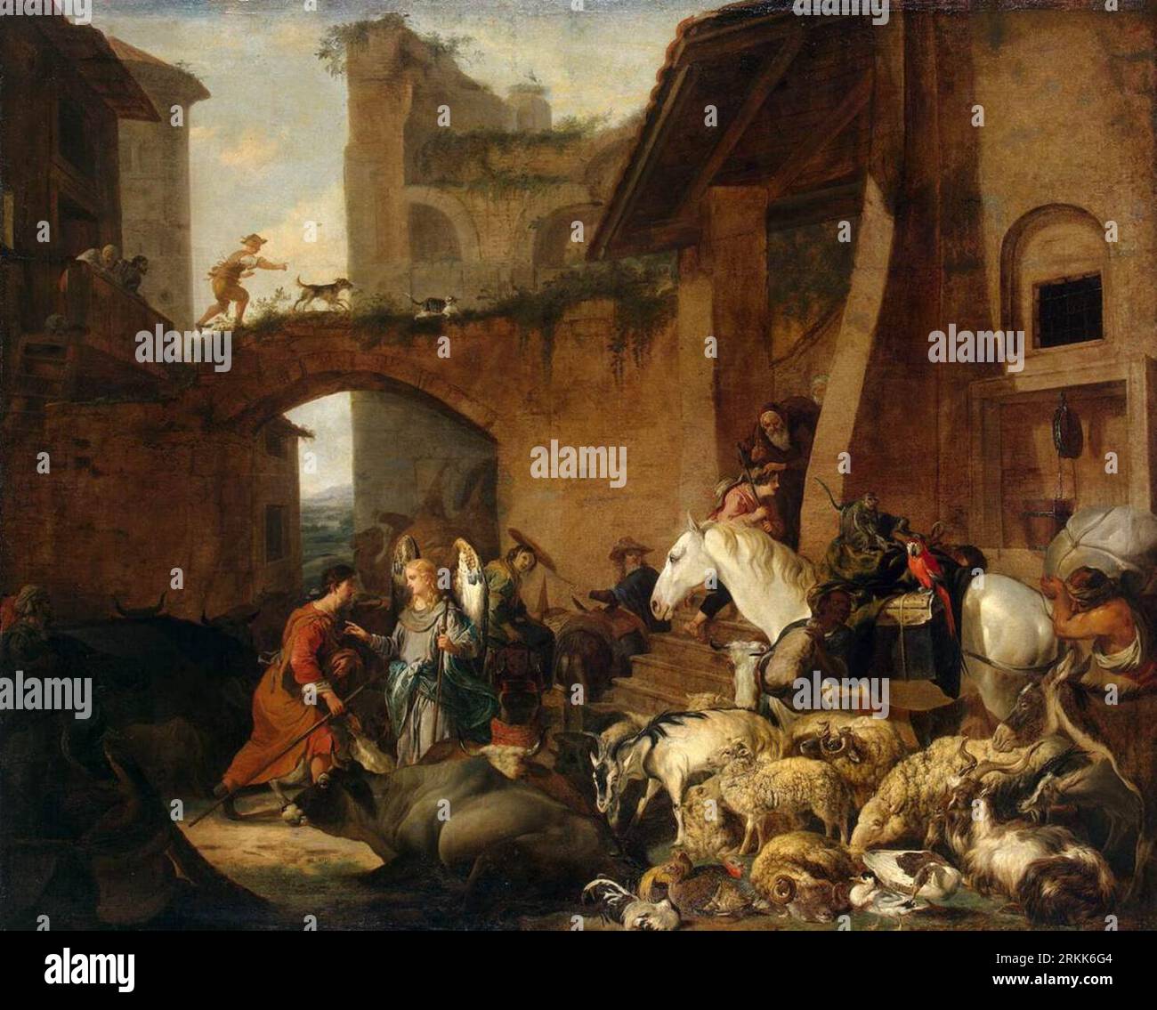Story of Tobias circa 1660 by Carl Borromäus Andreas Ruthart Stock ...
