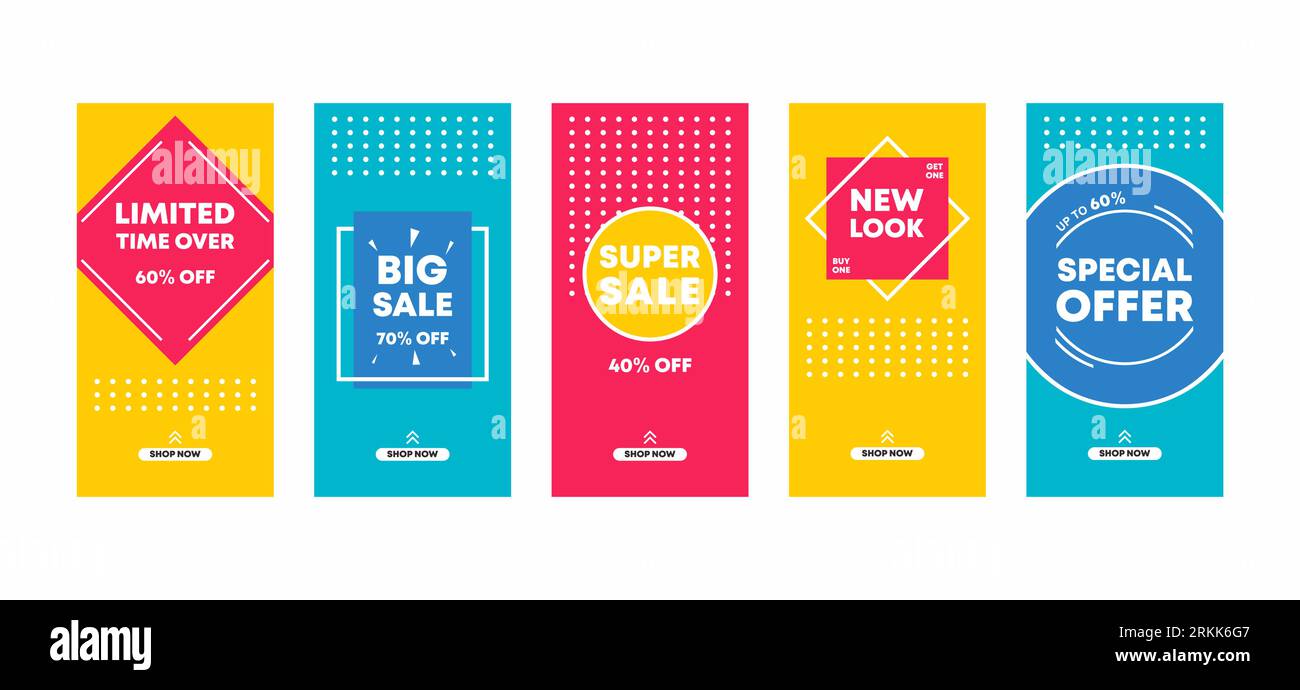 Editable collage for social media post templates. Set ig stories post ...