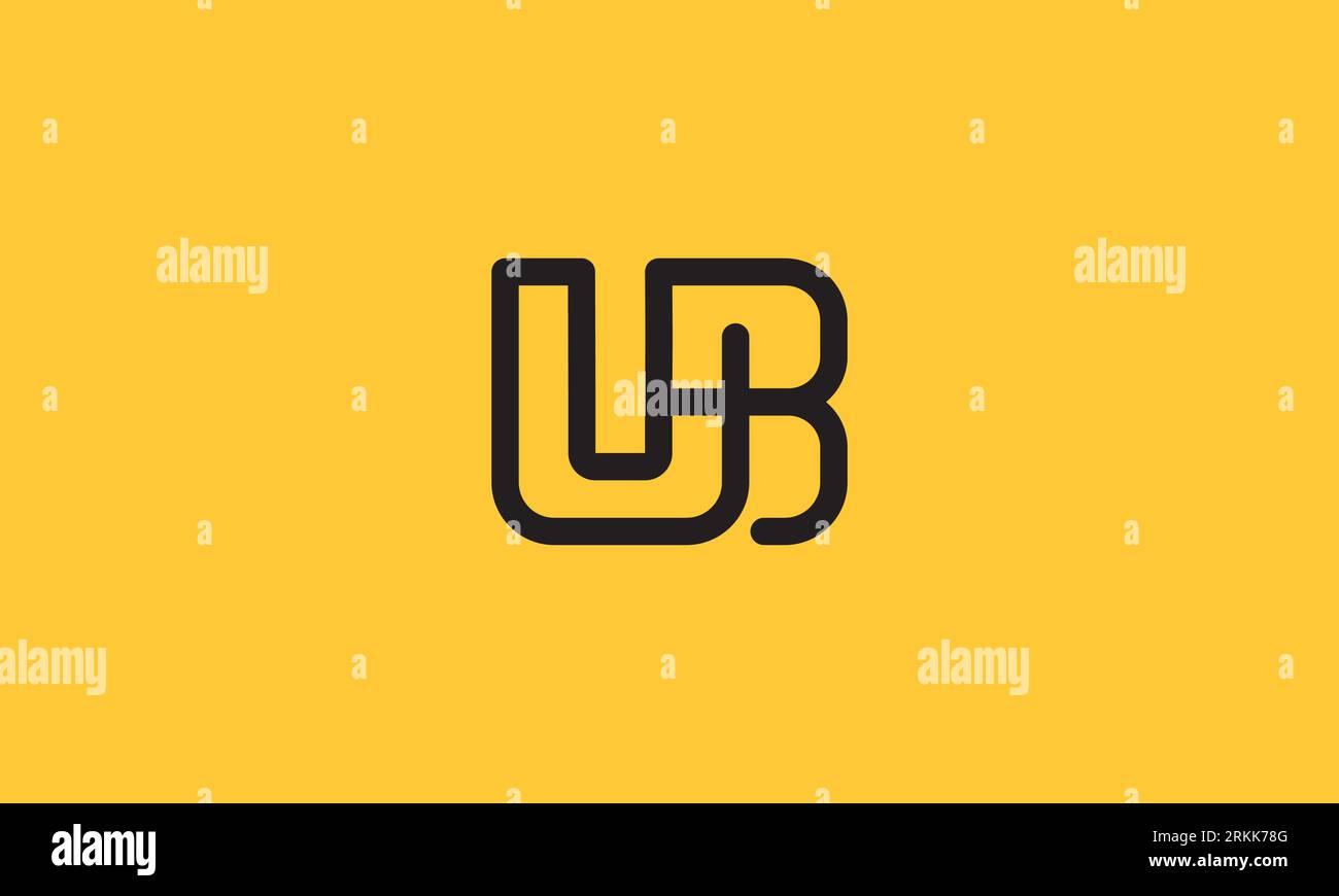 Creative Letter UB logo . Letter UB Initials logo design . clean and modern logo design Stock ...
