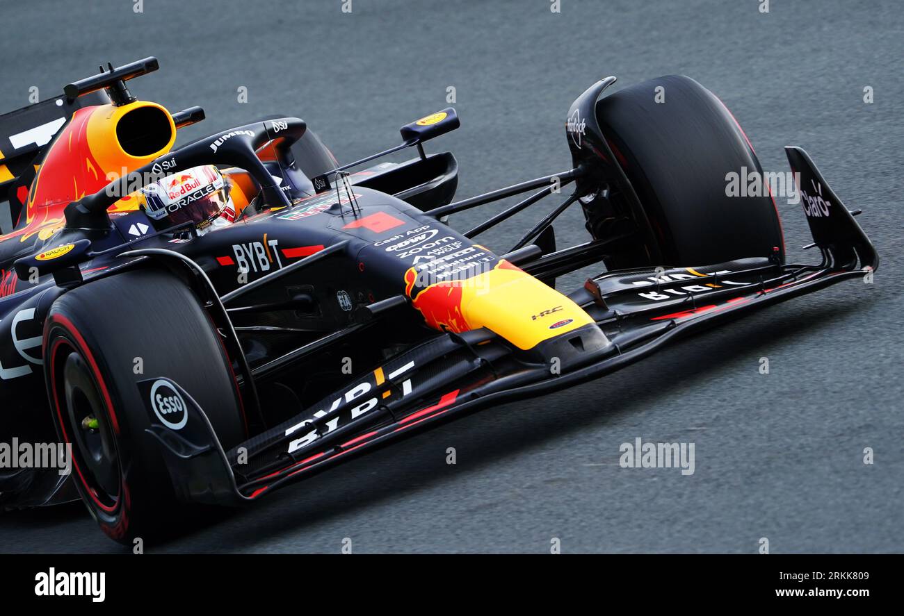 Red Bull Racing's Max Verstappen during the second practice session ...