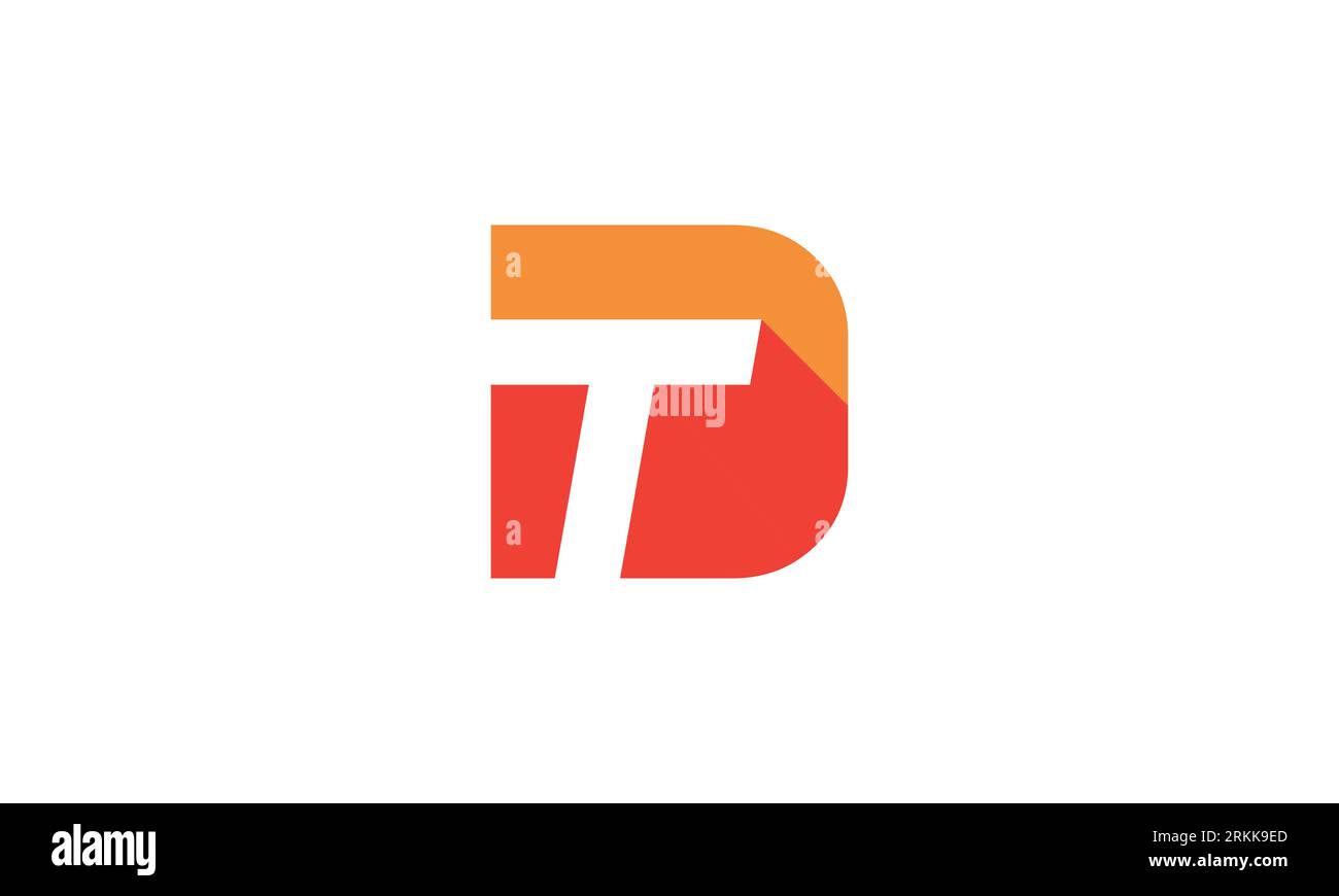 DT logo design. modern Letter DT monogram logo initials. DT logo ...