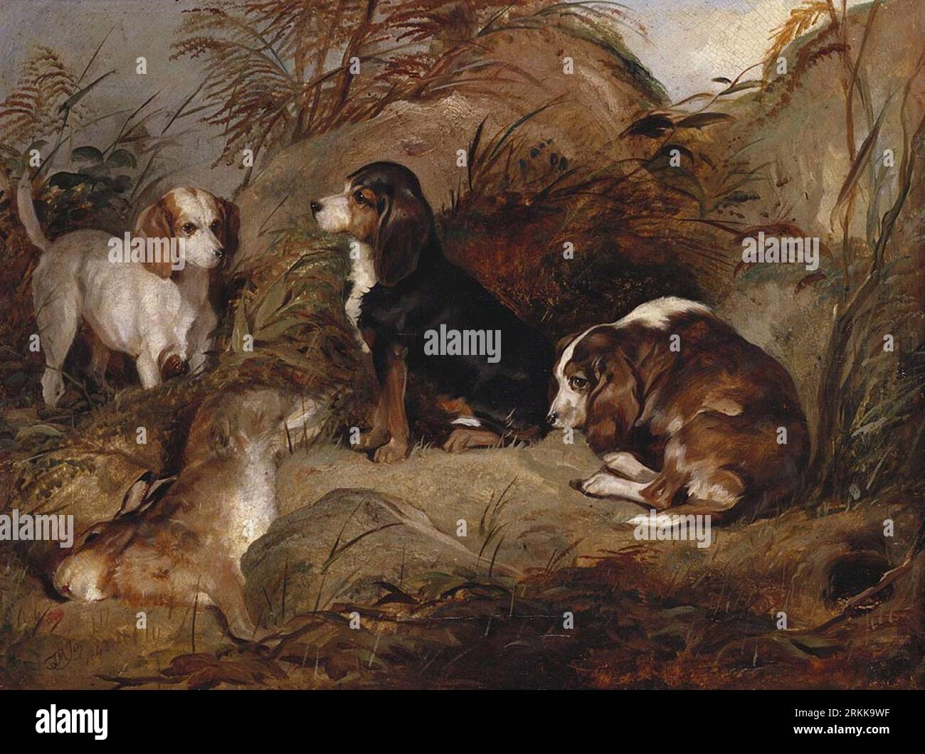 Duster, Wagtail and Dandy 1843 by Thomas Musgrave Joy Stock Photo - Alamy