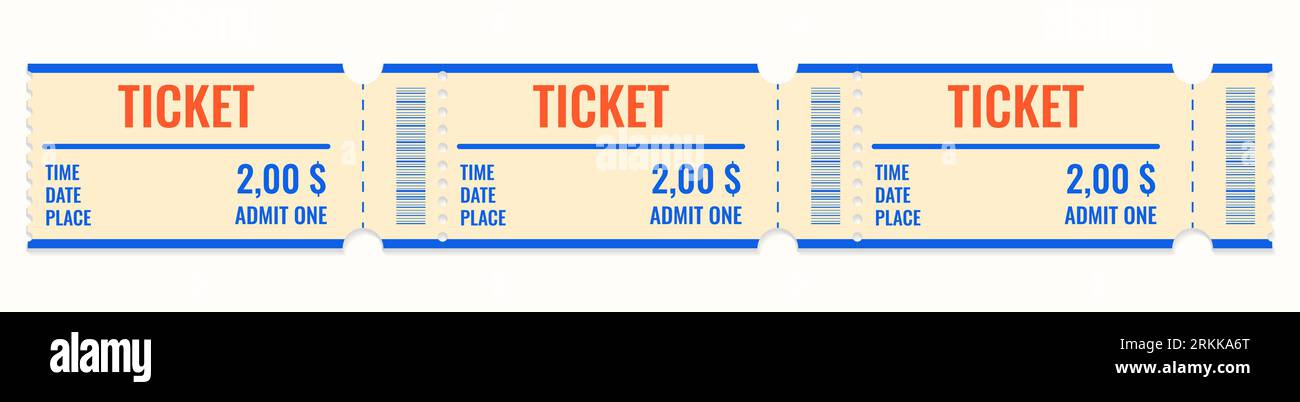 retro coupon, tickets. retro stickers Stock Vector Image & Art - Alamy