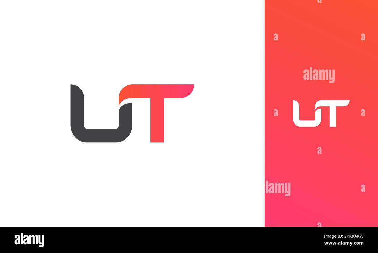 monogram letter UT logo design . Letter UT initials logo . Letter UT ...