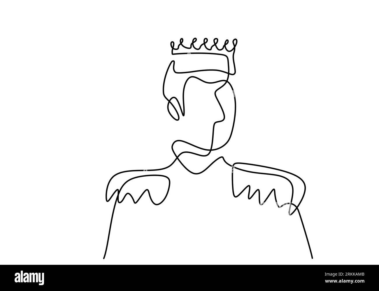 Queen wearing crown Stock Vector Images - Alamy