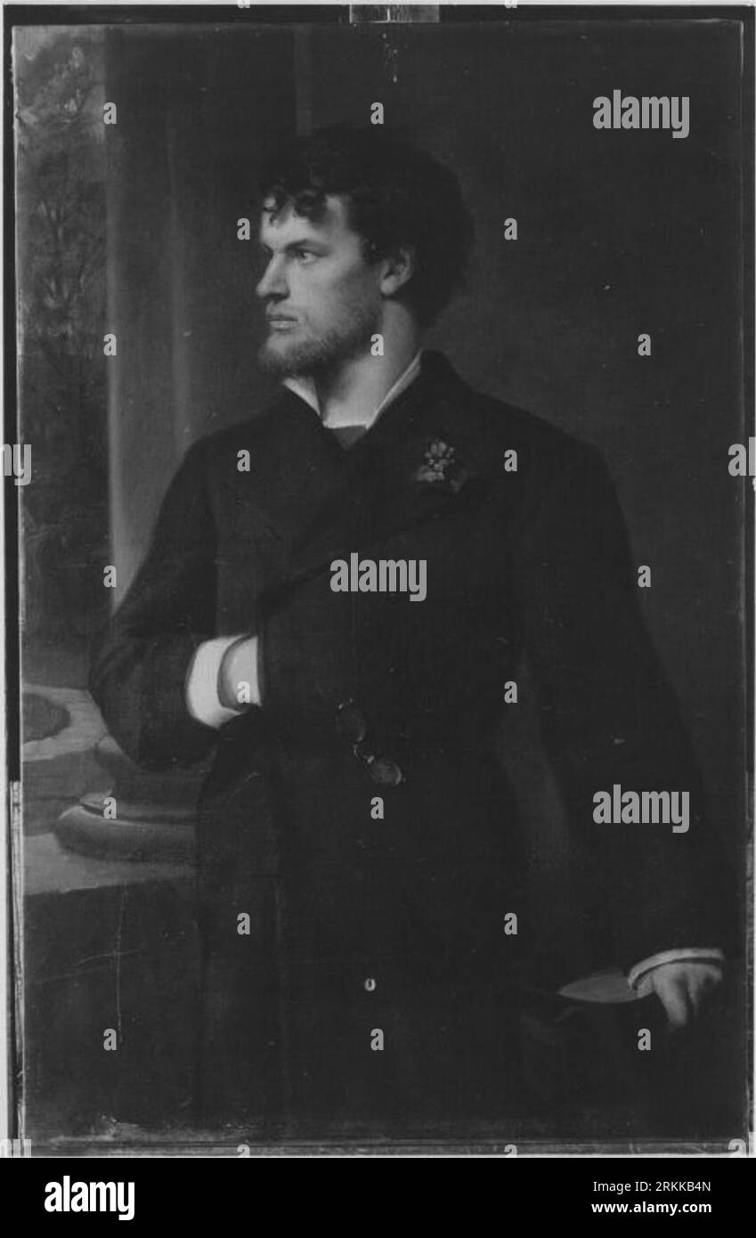 Der Maler Gustav Hellquist circa 1880 by Ludwig Thiersch Stock Photo ...