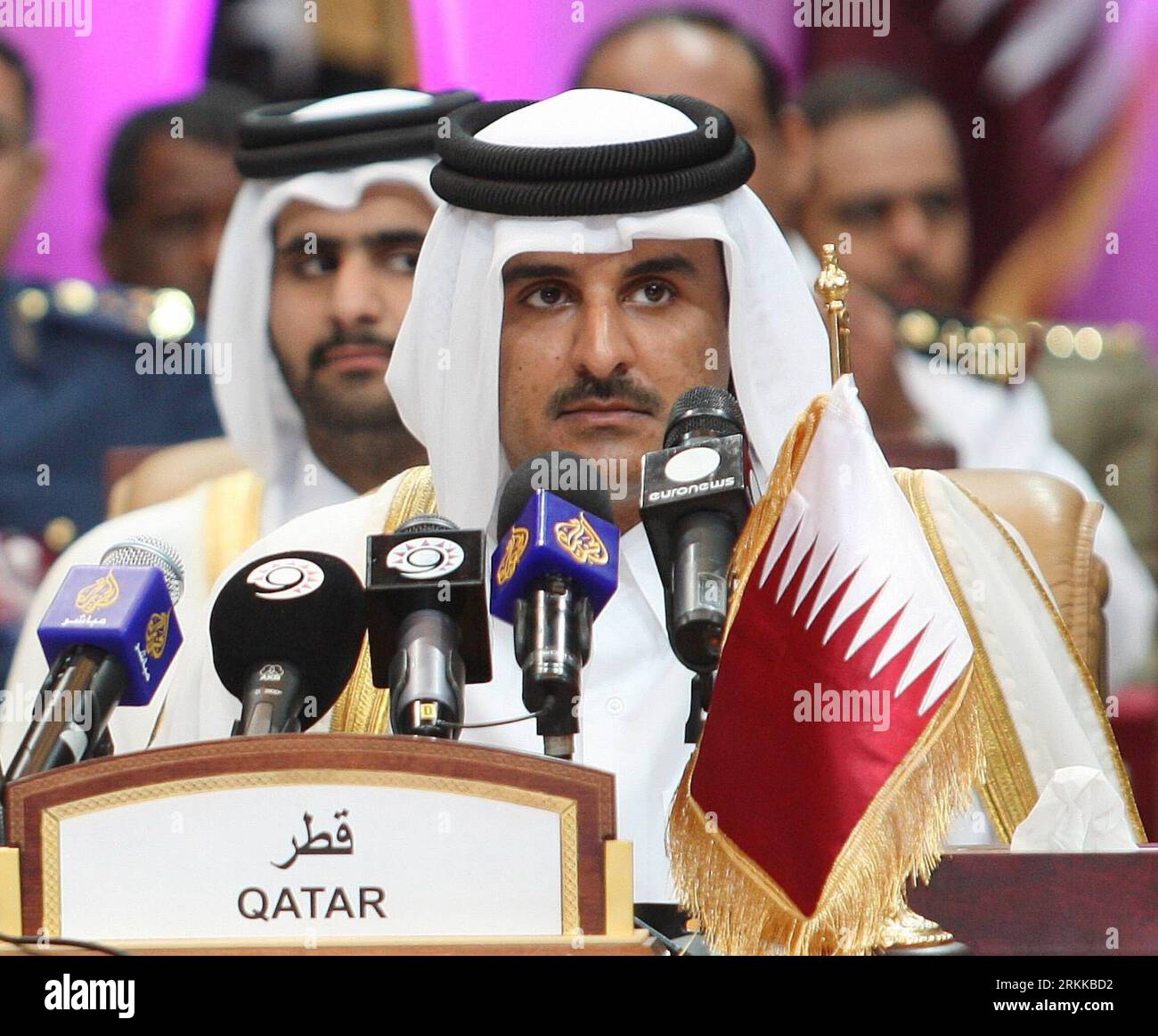 Qatari crown prince hi-res stock photography and images - Alamy