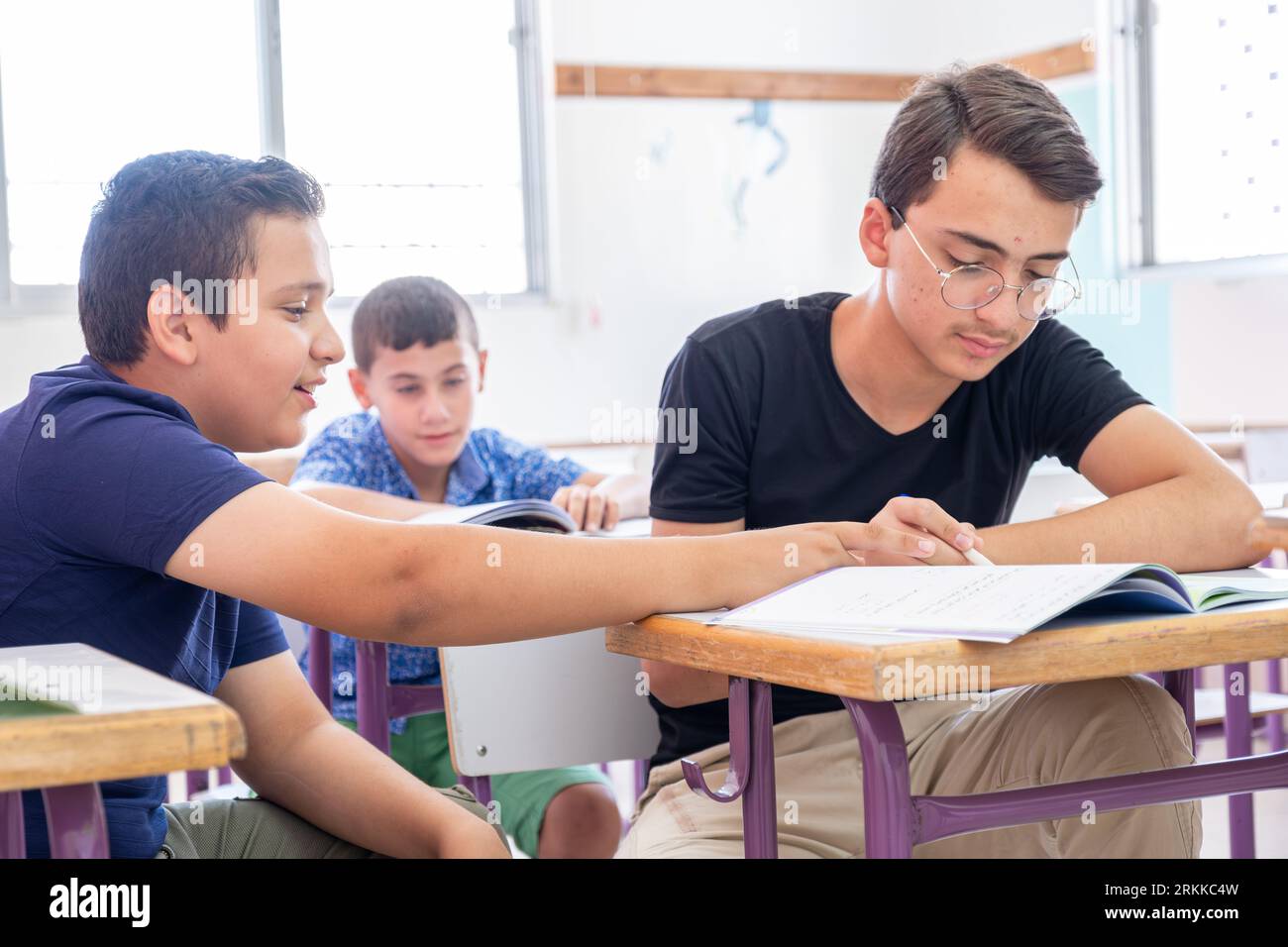 Happy check school project hi-res stock photography and images - Alamy