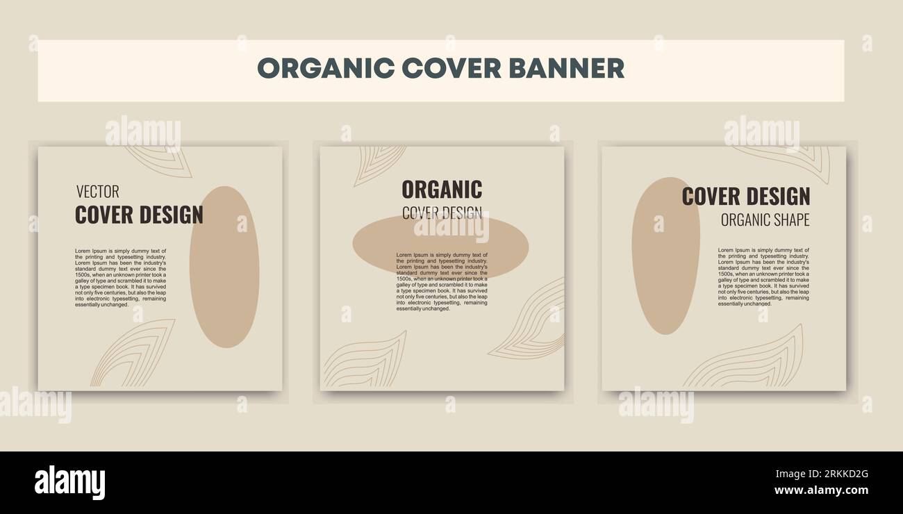 Social media post creative vector set. Abstract colored shapes, line ...