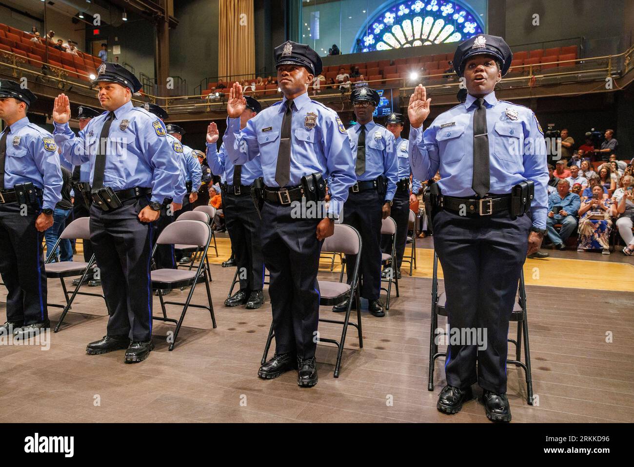 Officer Dalisa M. Carter, from left, Charles T. Jackson and Azieme ...