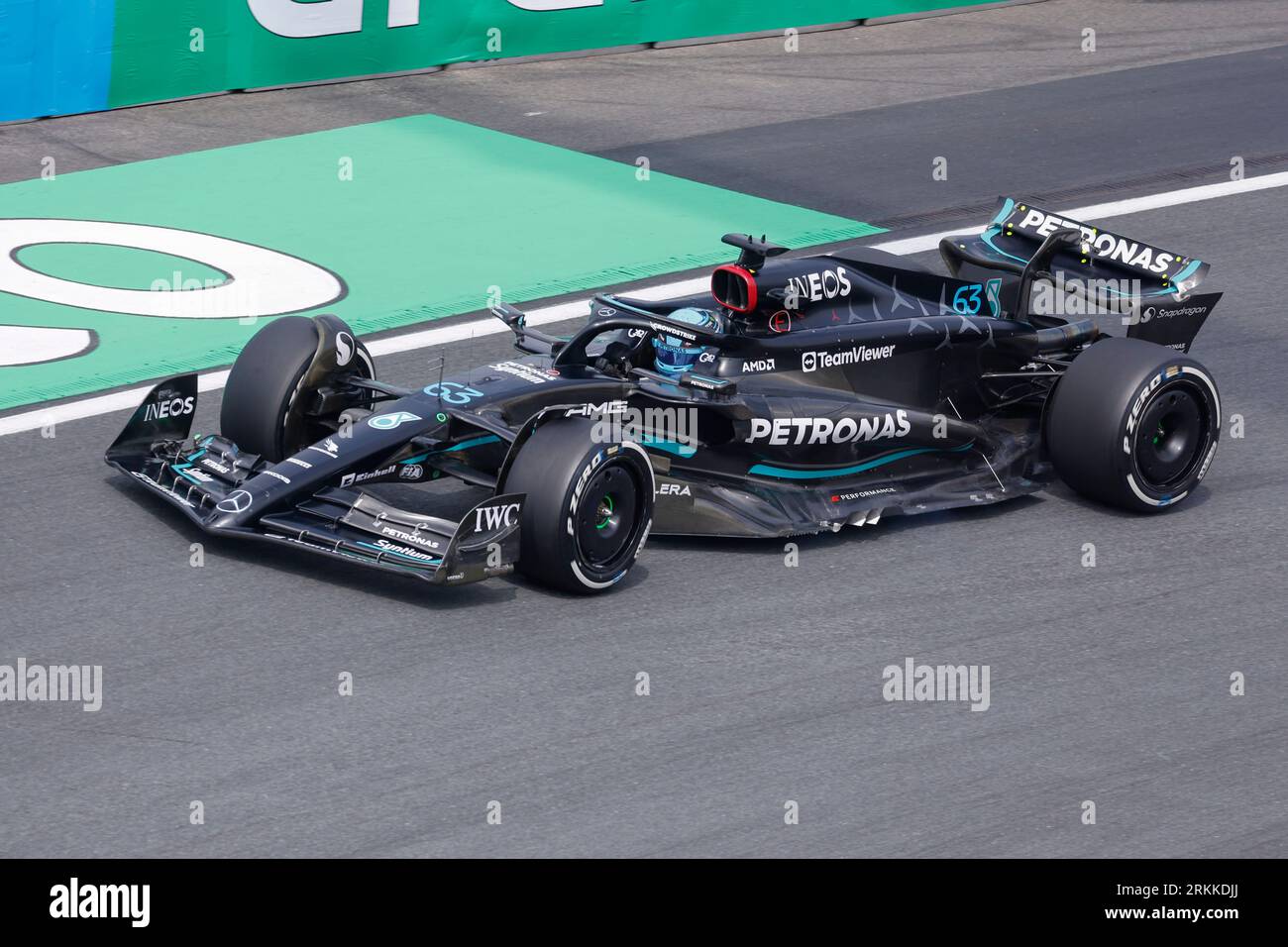 ZANDVOORT, NETHERLANDS - AUGUST 25: George Russell of Mercedes-AMG ...