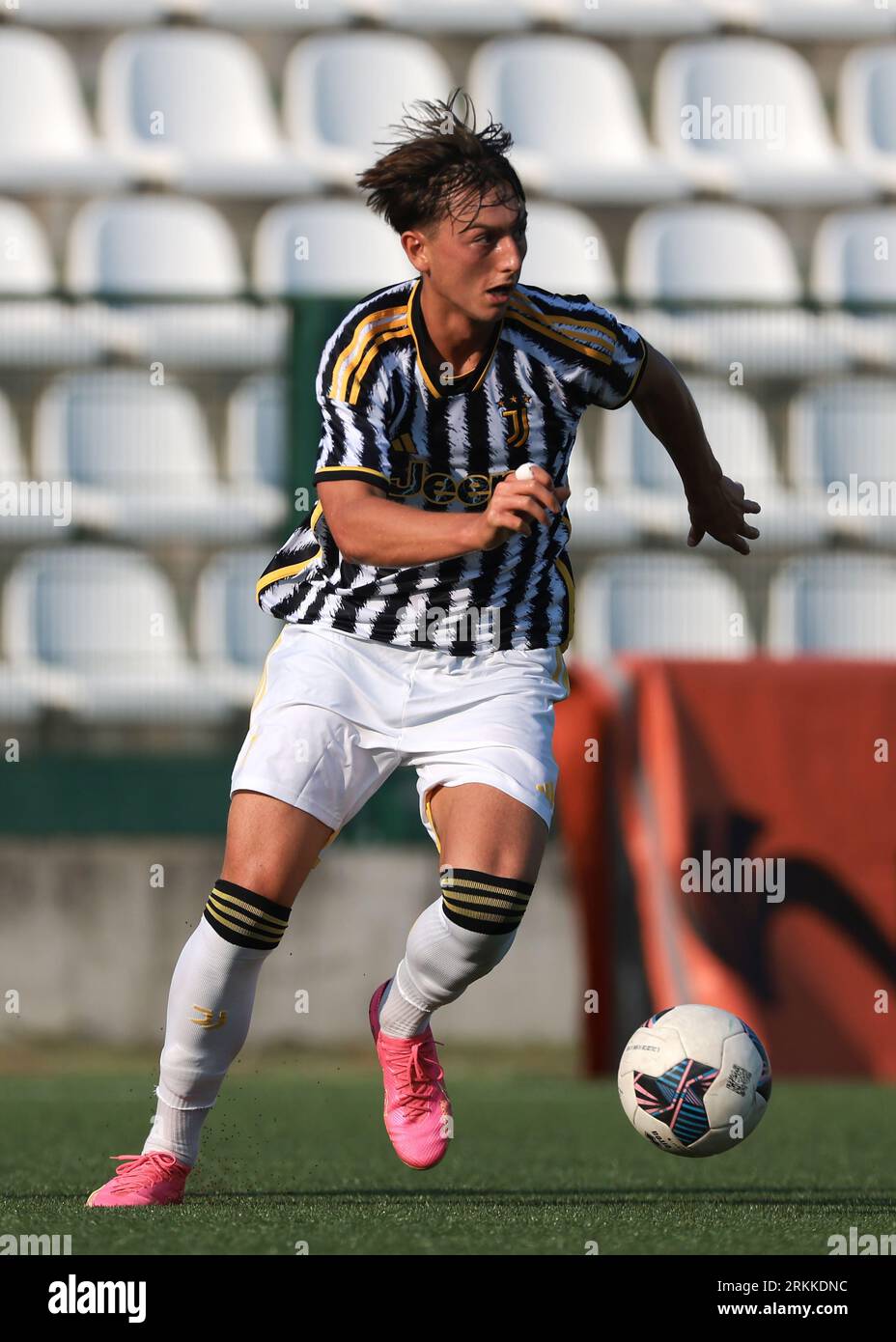 Vercelli, Italy, 13th August 2023. Tommaso Mancini of Juventus during ...