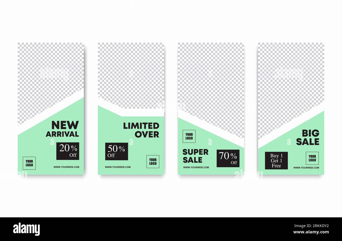 Trendy editable template for social networks stories and posts. Set of ...